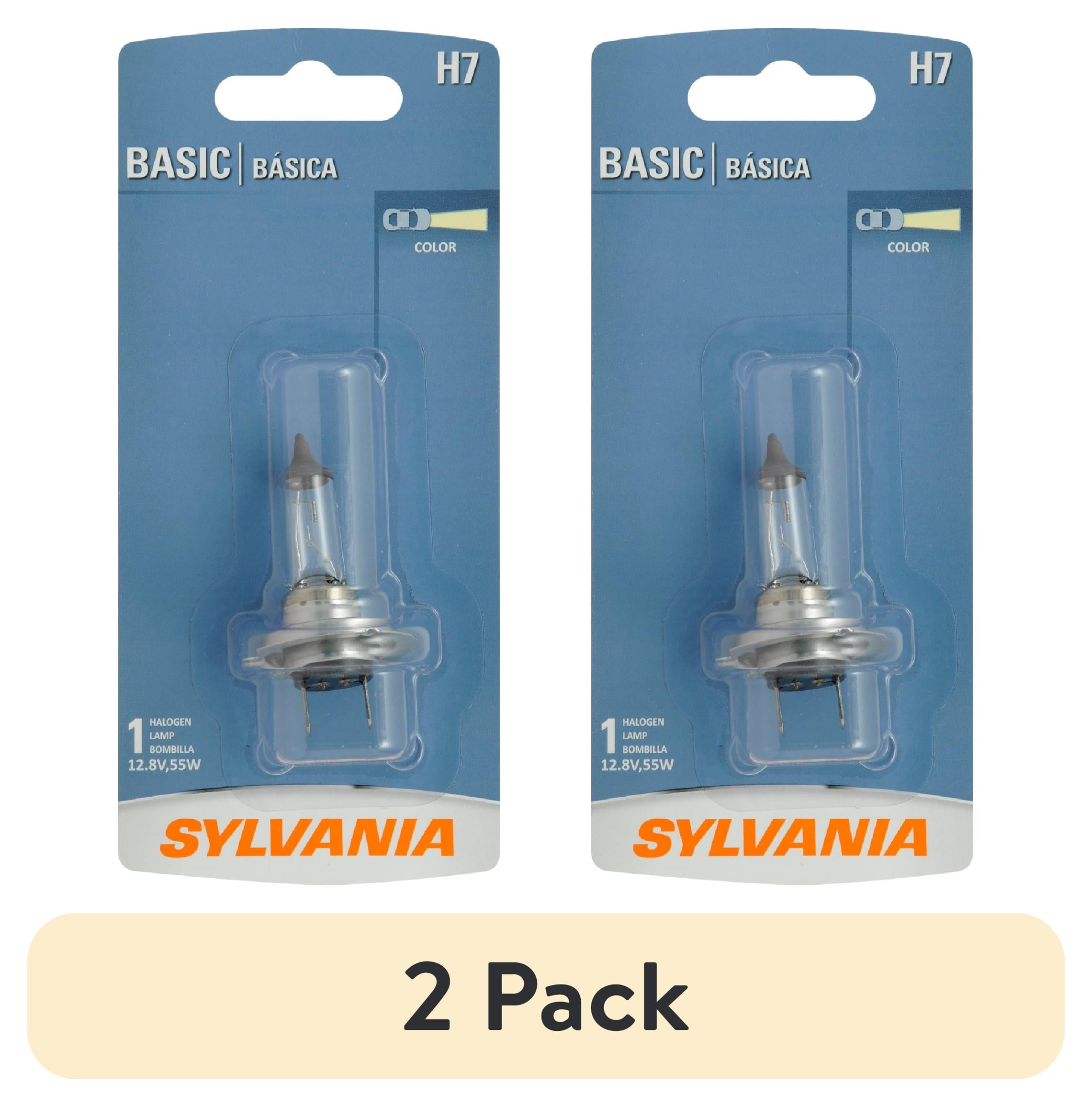 (2 pack) SylvaniaH7 Basic Auto Halogen Headlight Bulb, 1 pack ...