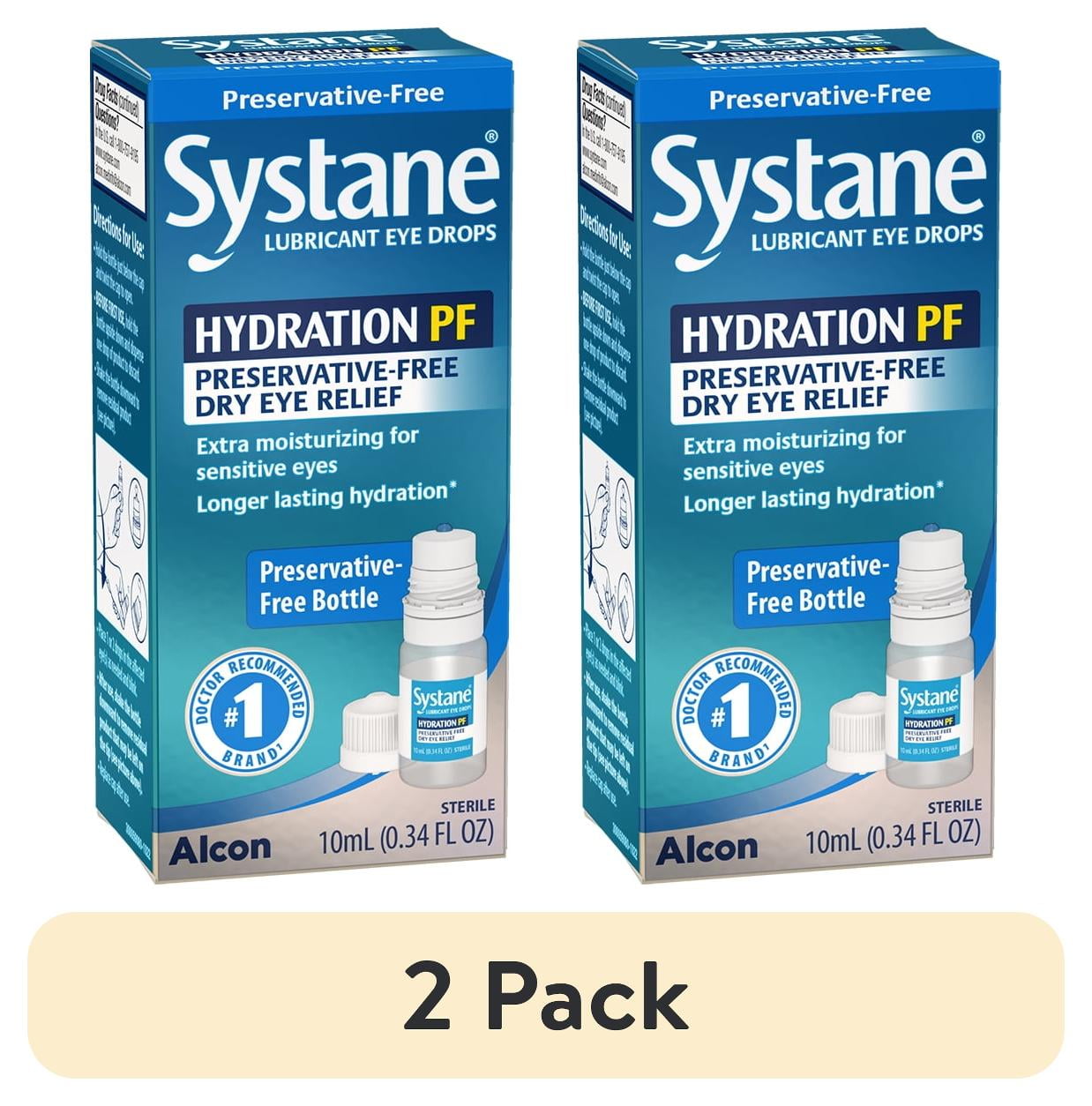(2 pack) Systane Hydration Preservative Free Liquid Dry Eye Drops for ...