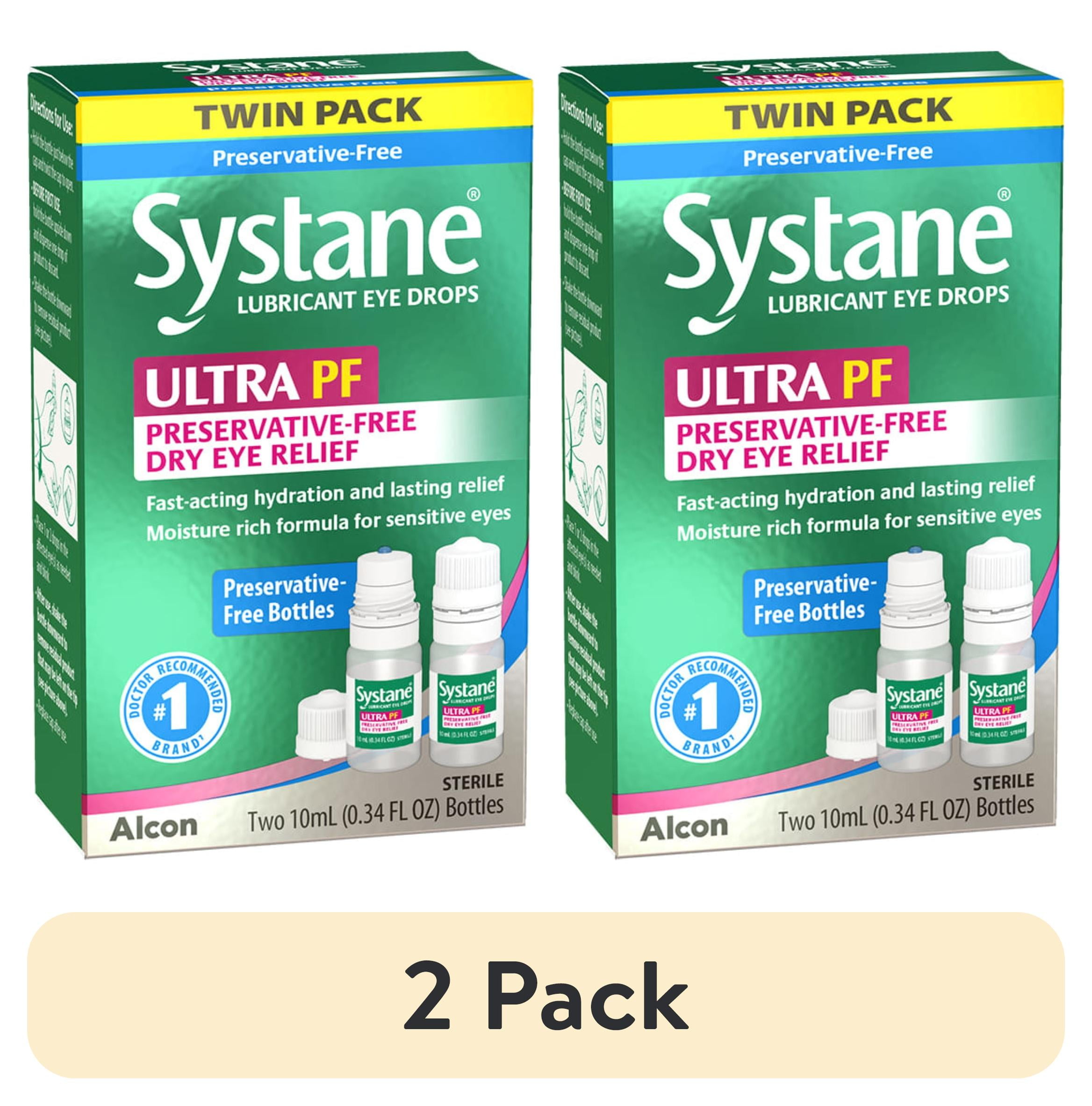 (2 pack) Systane Ultra Preservative Free Liquid Eye Drops for Dry Eye ...