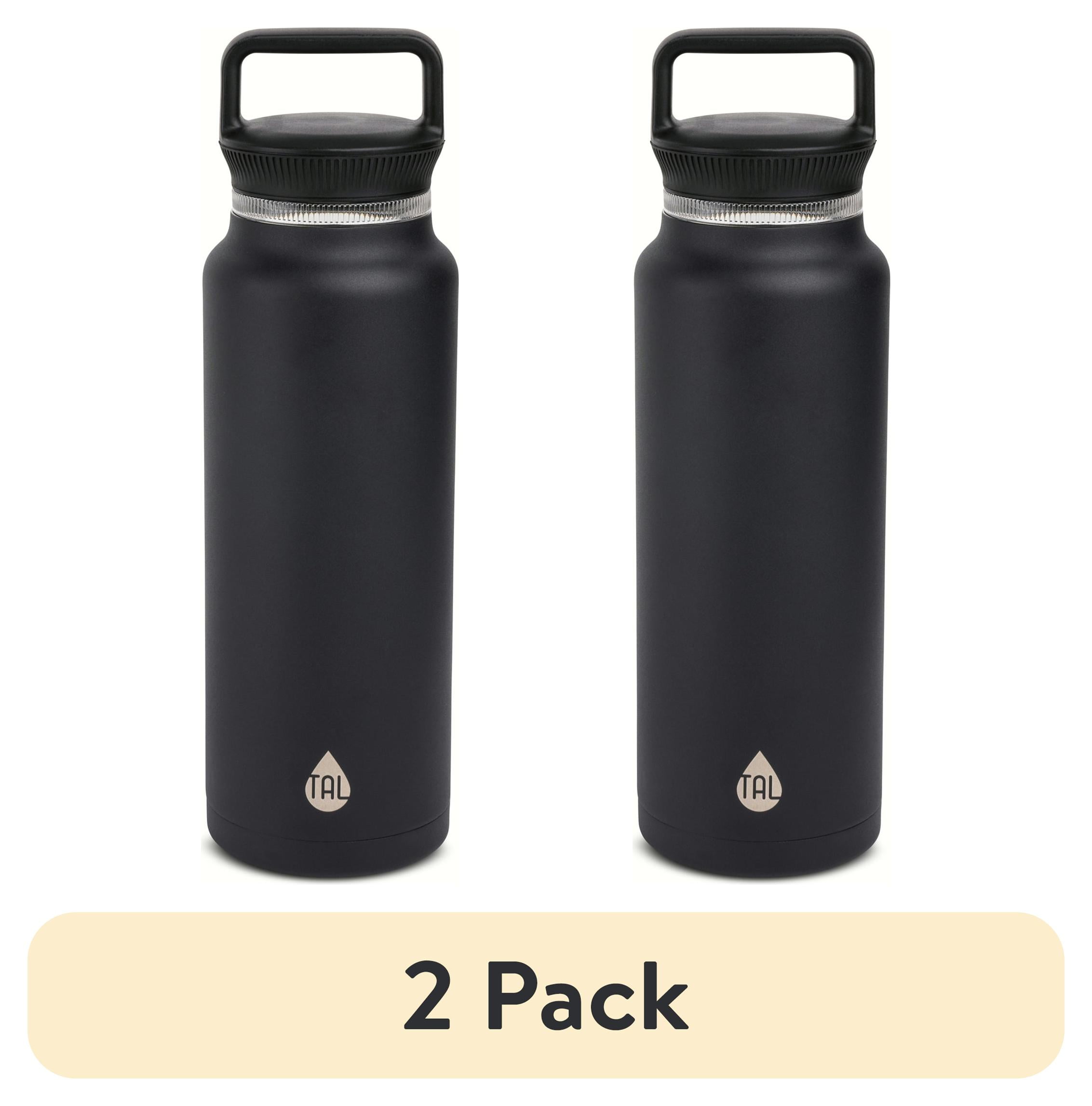 (2 pack) TAL Stainless Steel Everett Water Bottle 50 fl oz, Black ...