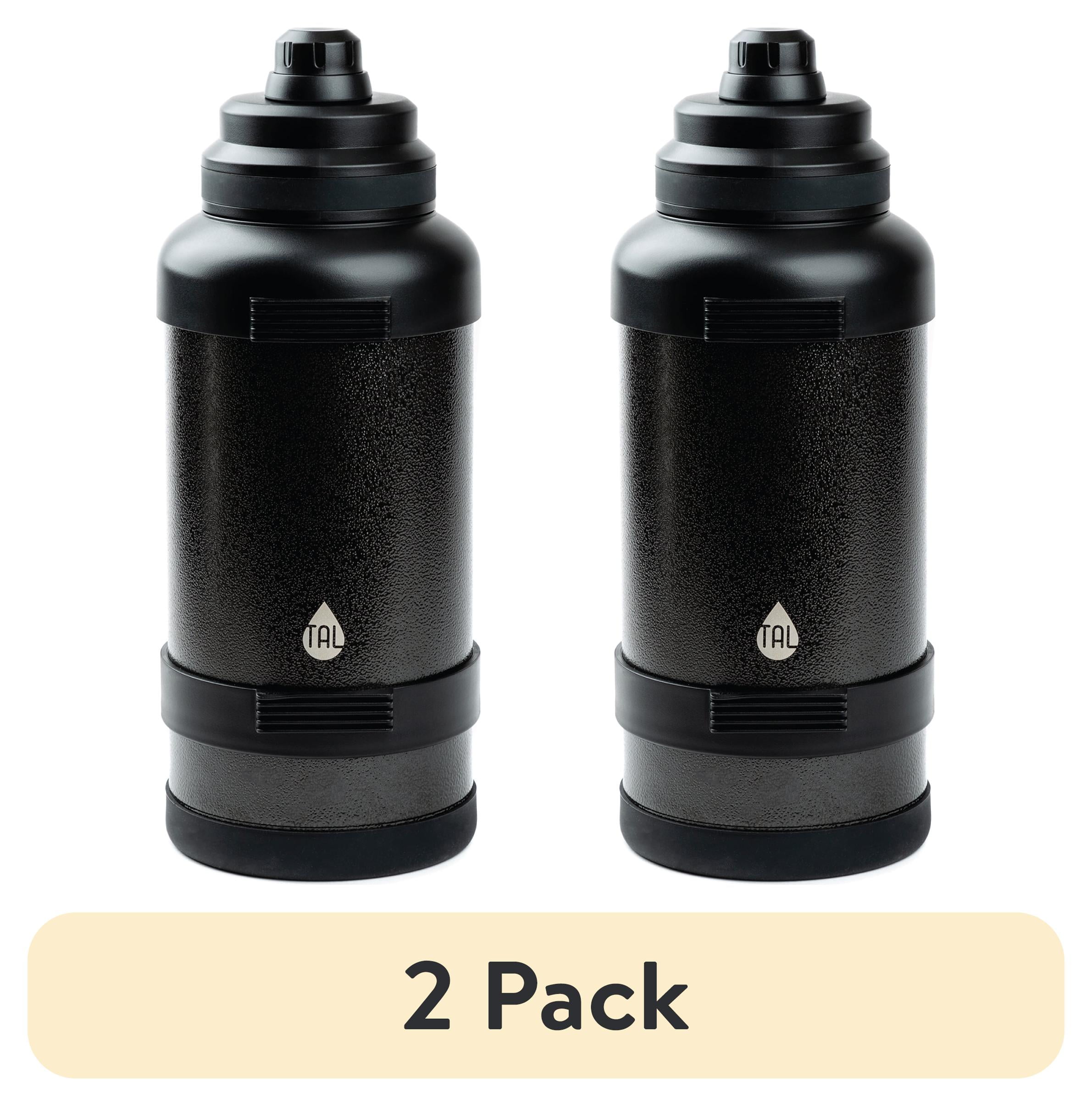 (2 pack) TAL Stainless Steel Zeus Water Bottle 3 Liter, Black - Walmart.com