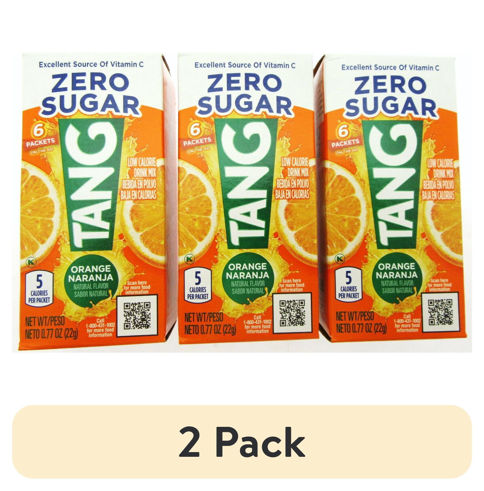 (2 pack) TANG Orange Naranja Packets Sugar Free New Look Drink Mix Lot ...