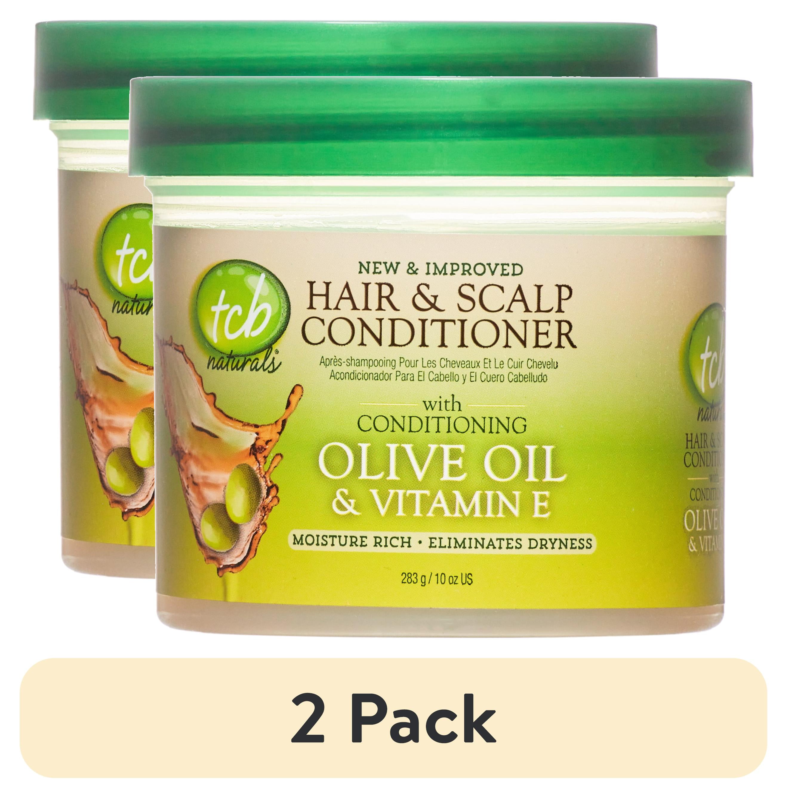 (2 pack) TCB Naturals Conditioner Hair & Scalp Olive Oil & Vitamin-E ...
