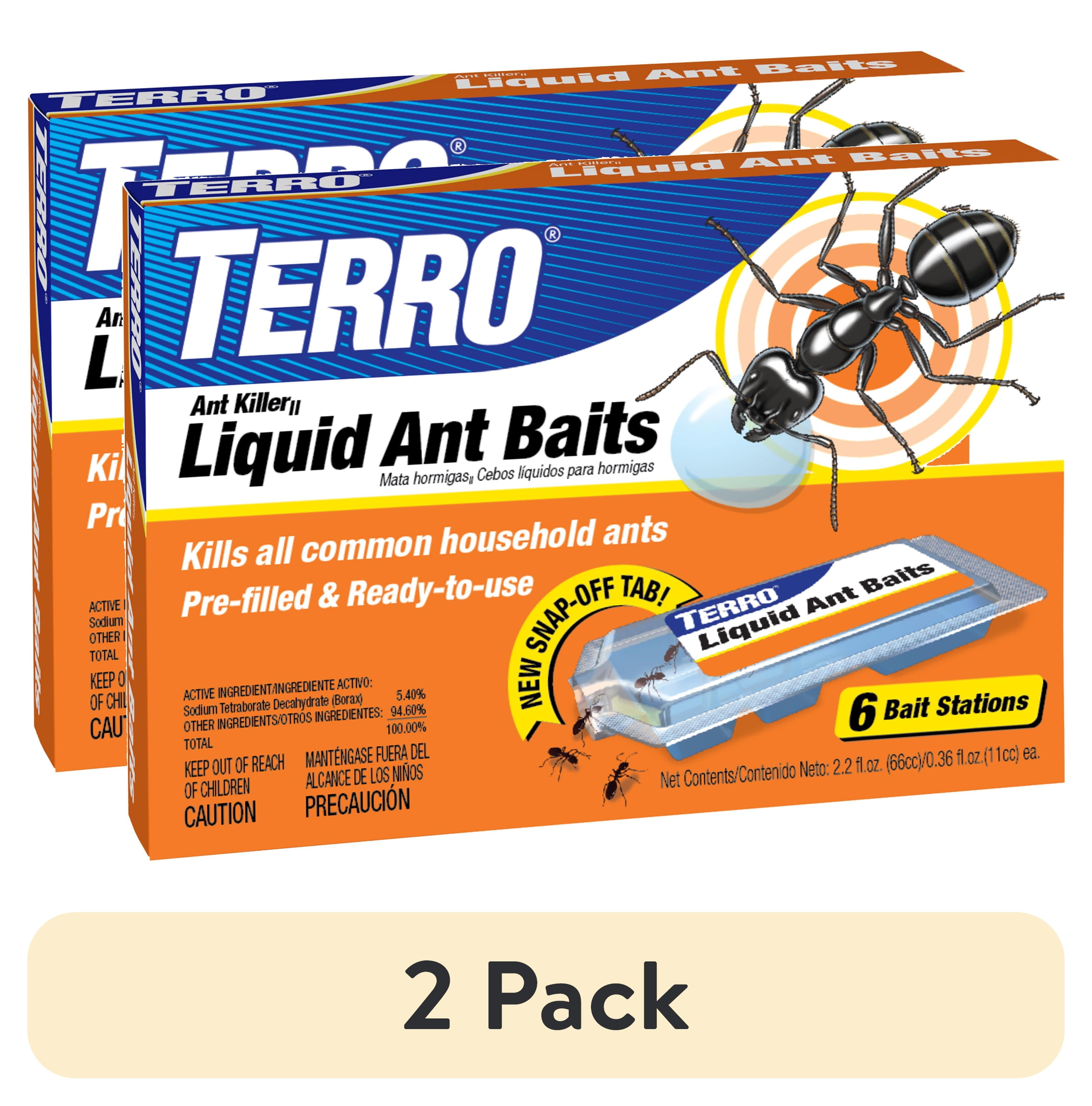 (2 pack) TERRO Liquid Ant Baits - 6PK - Walmart.com