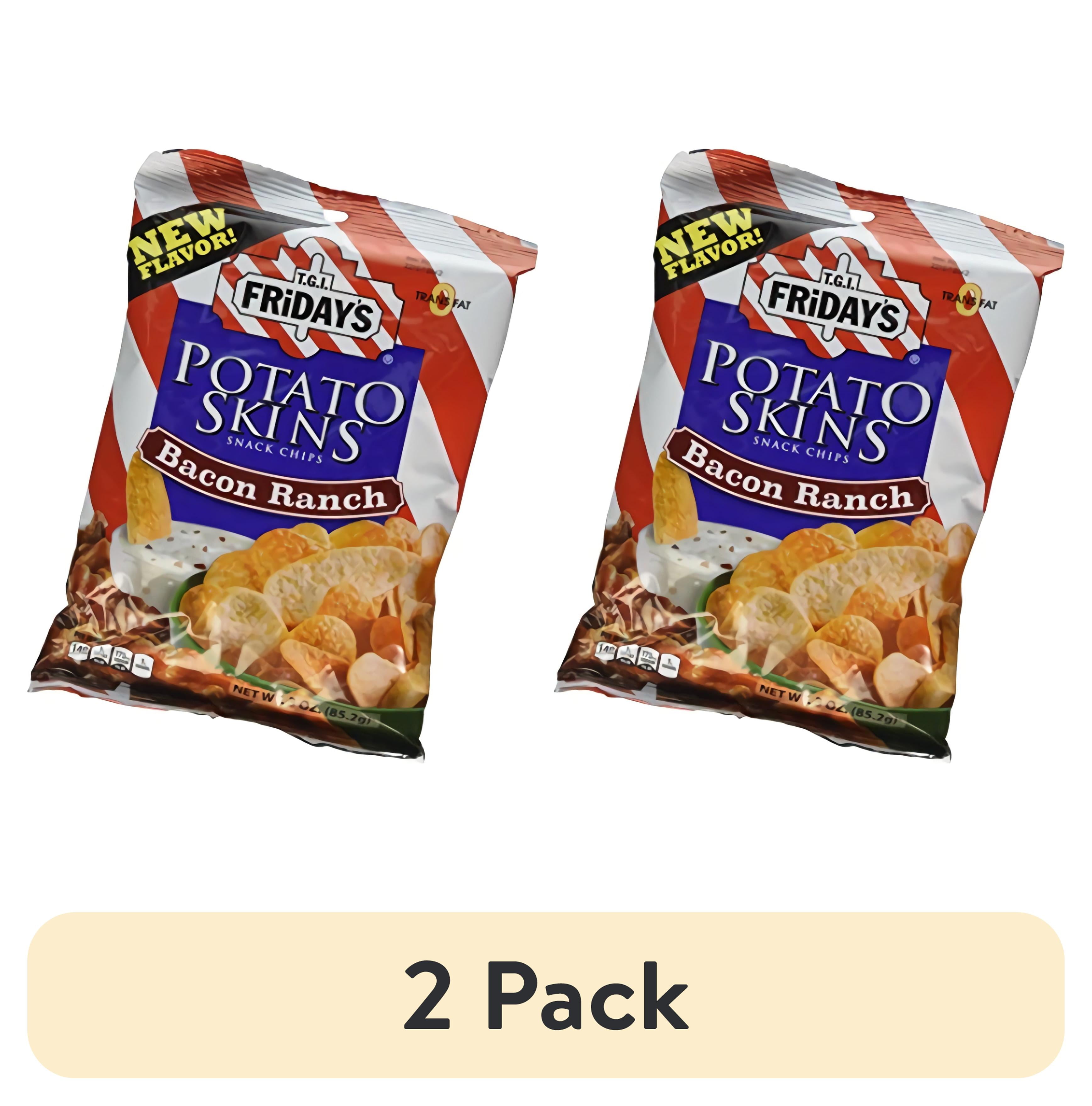 (2 pack) TGI Fridays Bacon Ranch Potato Skin chips, 3 Ounce -- 6 per ...