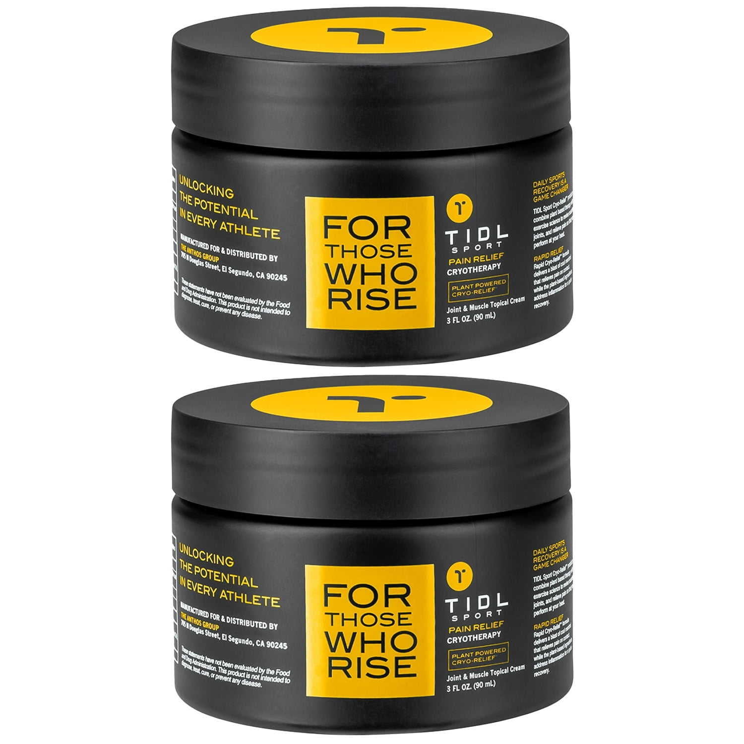 (2 pack) TIDL Cryotherapy Penetrating Menthol Pain Cream, Muscle ...