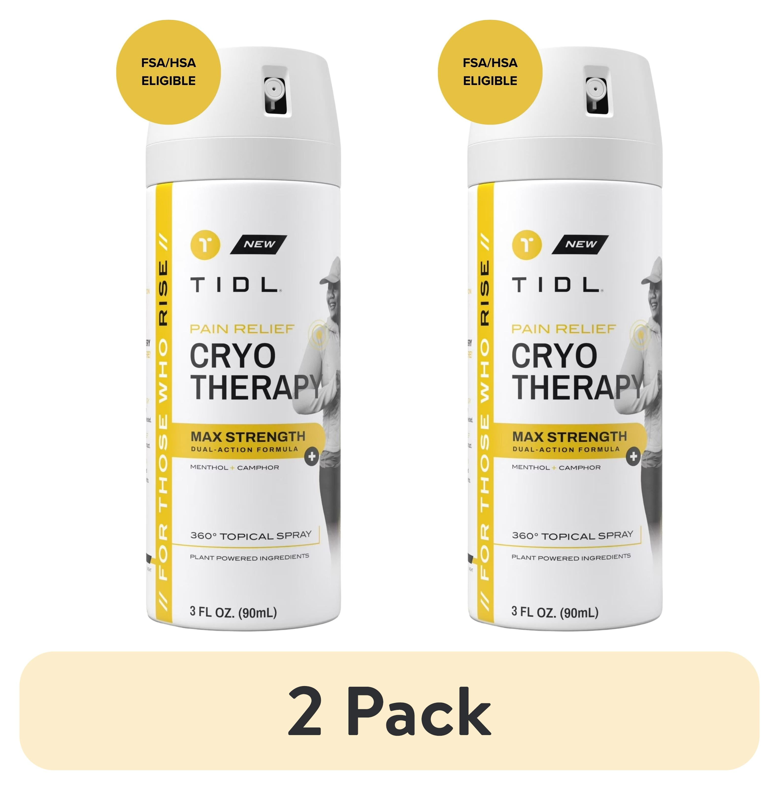 (2 pack) TIDL Max Strength Cryotherapy Menthol & Camphor Pain Relief ...