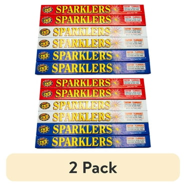 TNT Fireworks Gold Sparklers, Kids Pack of 240, Lasting 30-45 Seconds ...