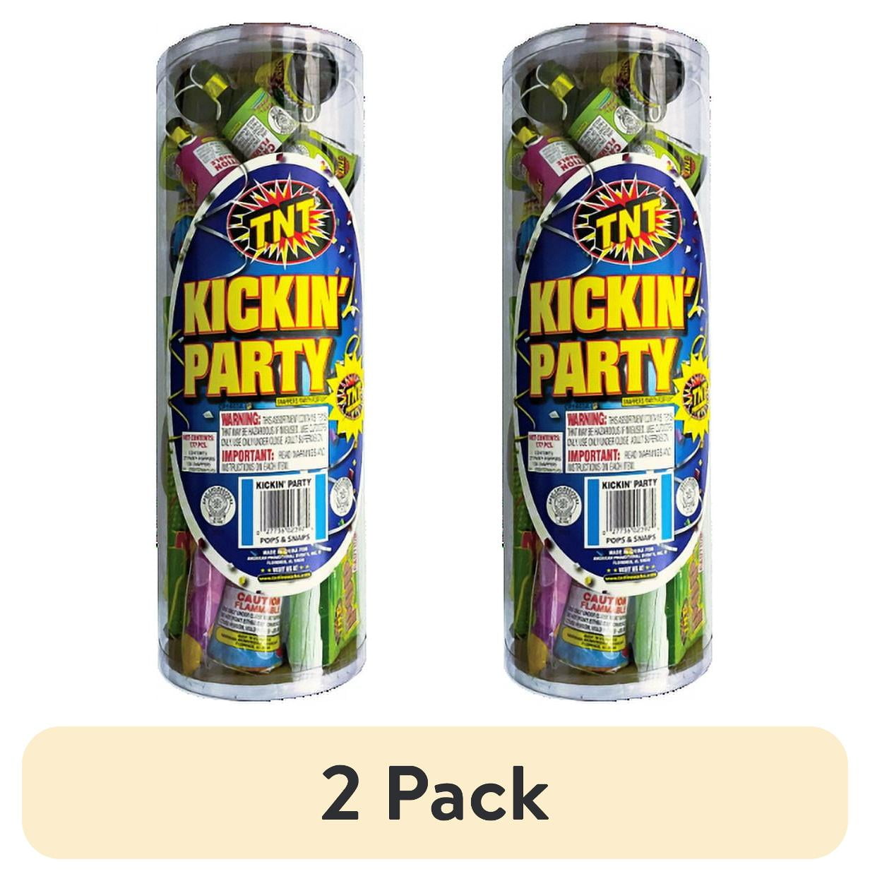 (2 pack) TNT Fireworks, Kickin Party Tube, Multicolor Party Poppers and ...