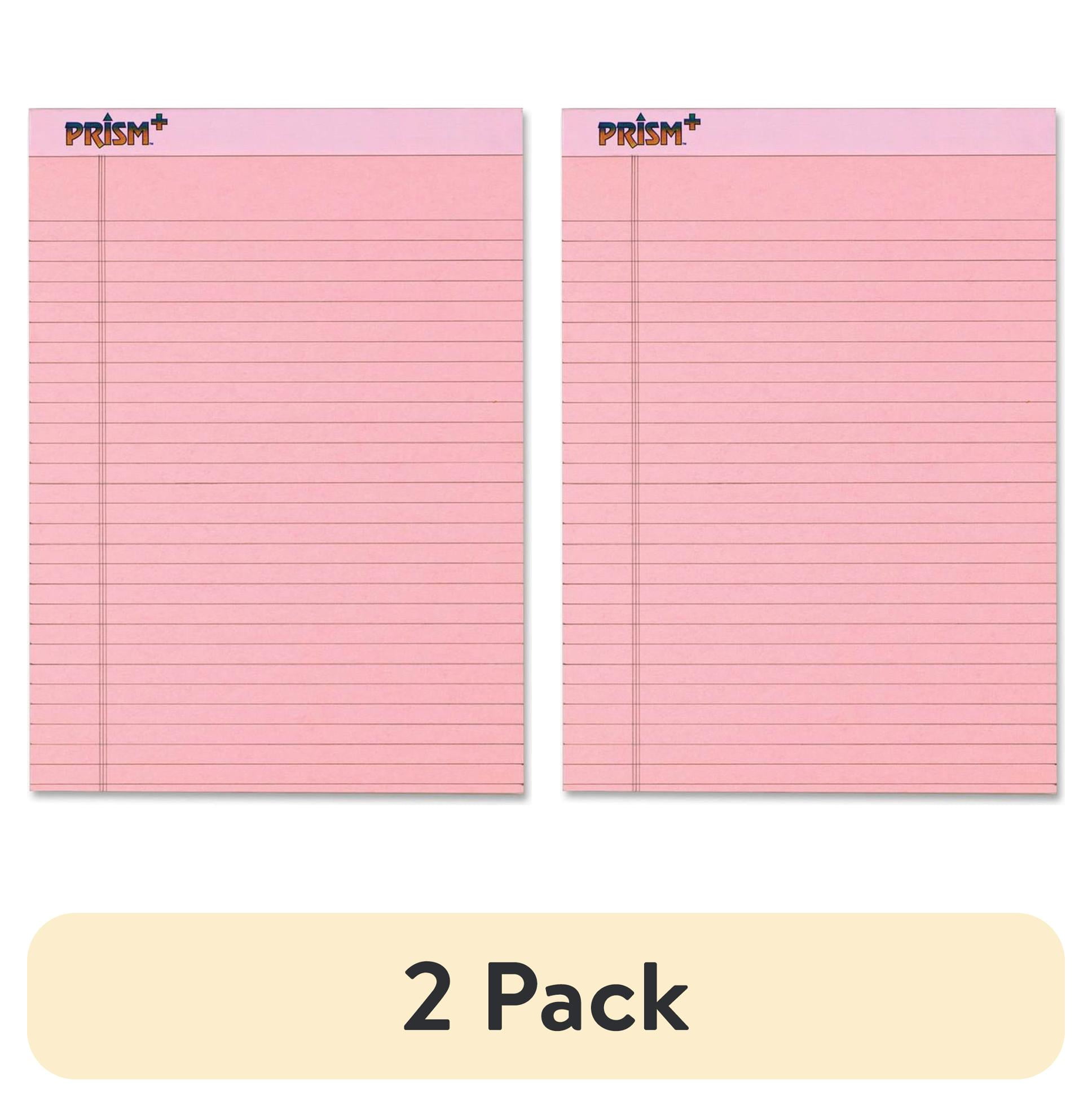(2 pack) TOPS Prism Plus Colored Pads, Legal Rule, Letter,50-Sheet Pads ...