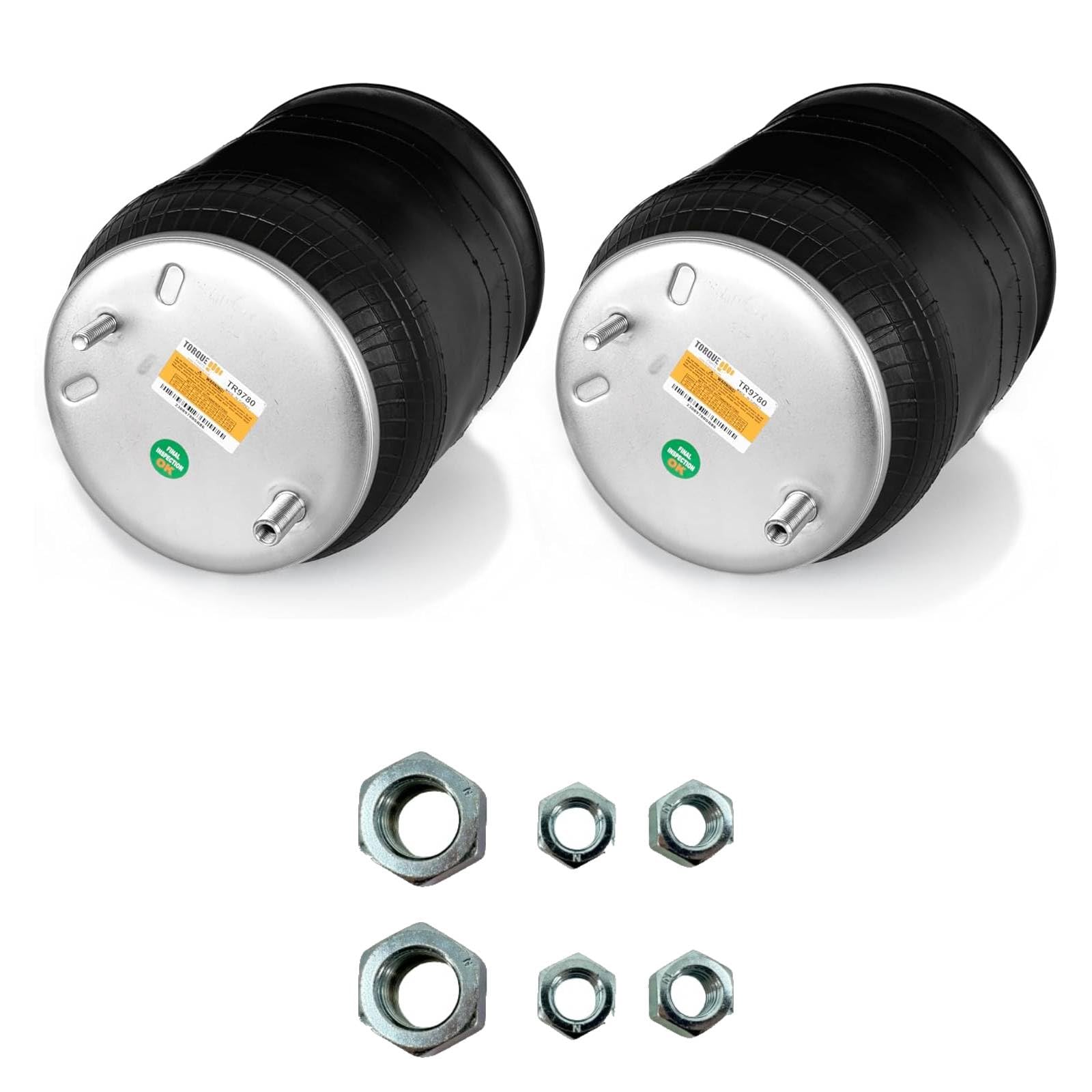 2 pack of TORQUE Air Spring Bag w/Hardware Kitfor Freightliner Trucks ...