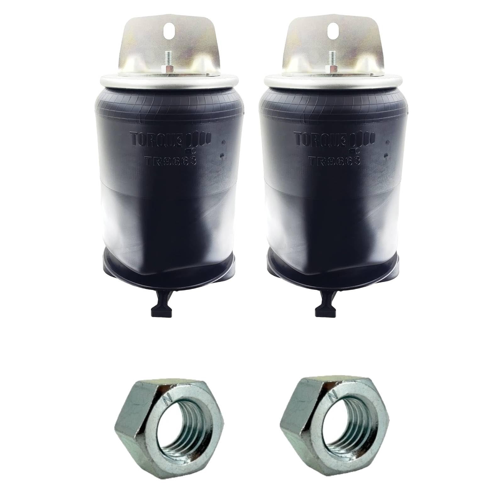 2 pack of TORQUE Trailer Air Spring Bag w/Hardware Kit (Replaces ...