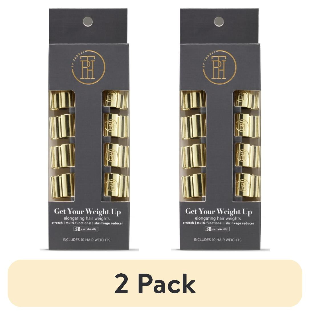 (2 pack) TPH By Taraji Get Your Weight Up Hair Weights (10 Pack ...