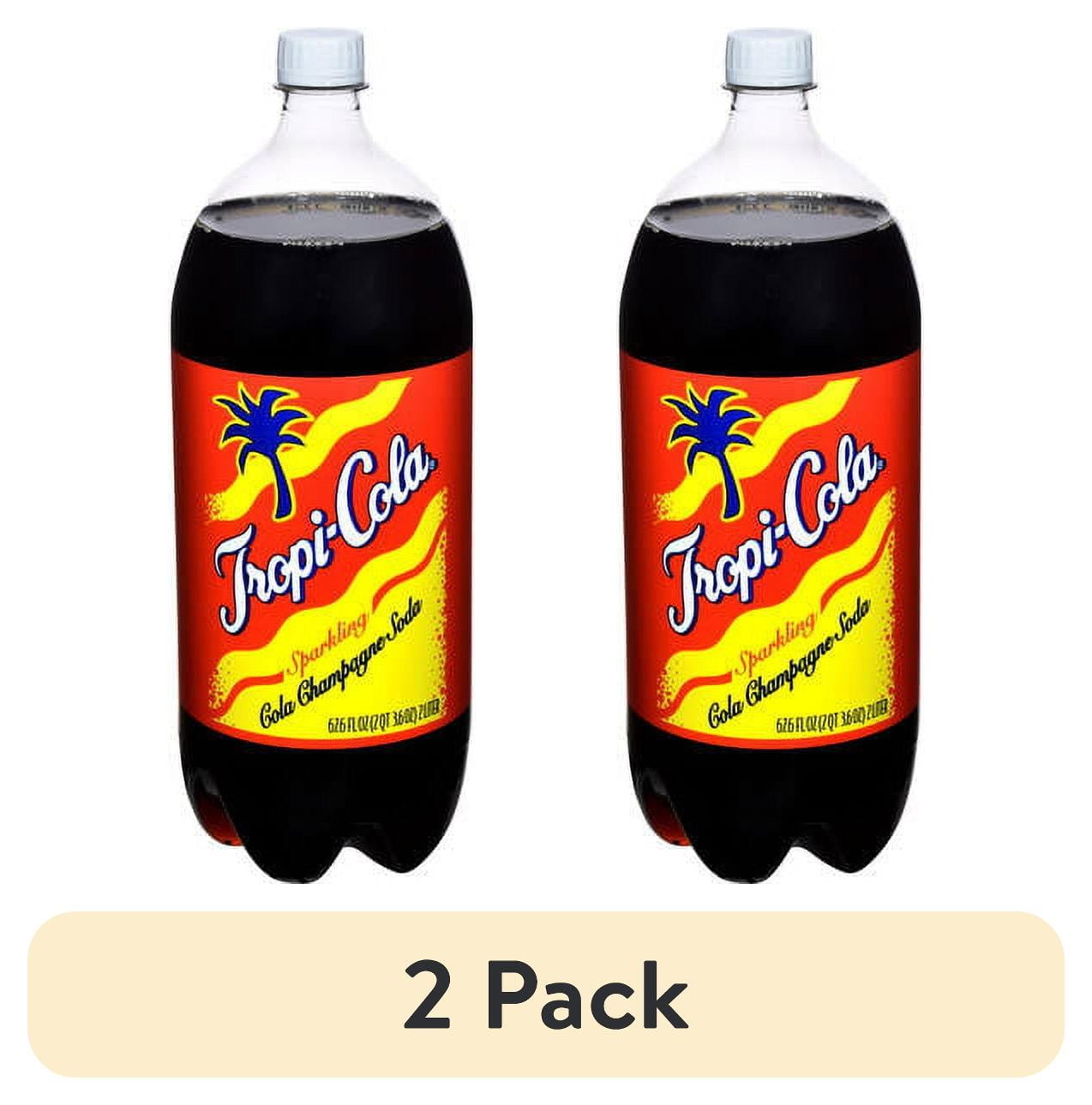 (2 pack) Tropi-Cola Sparkling Cola Champagne Soda, 2 Liter Bottle ...