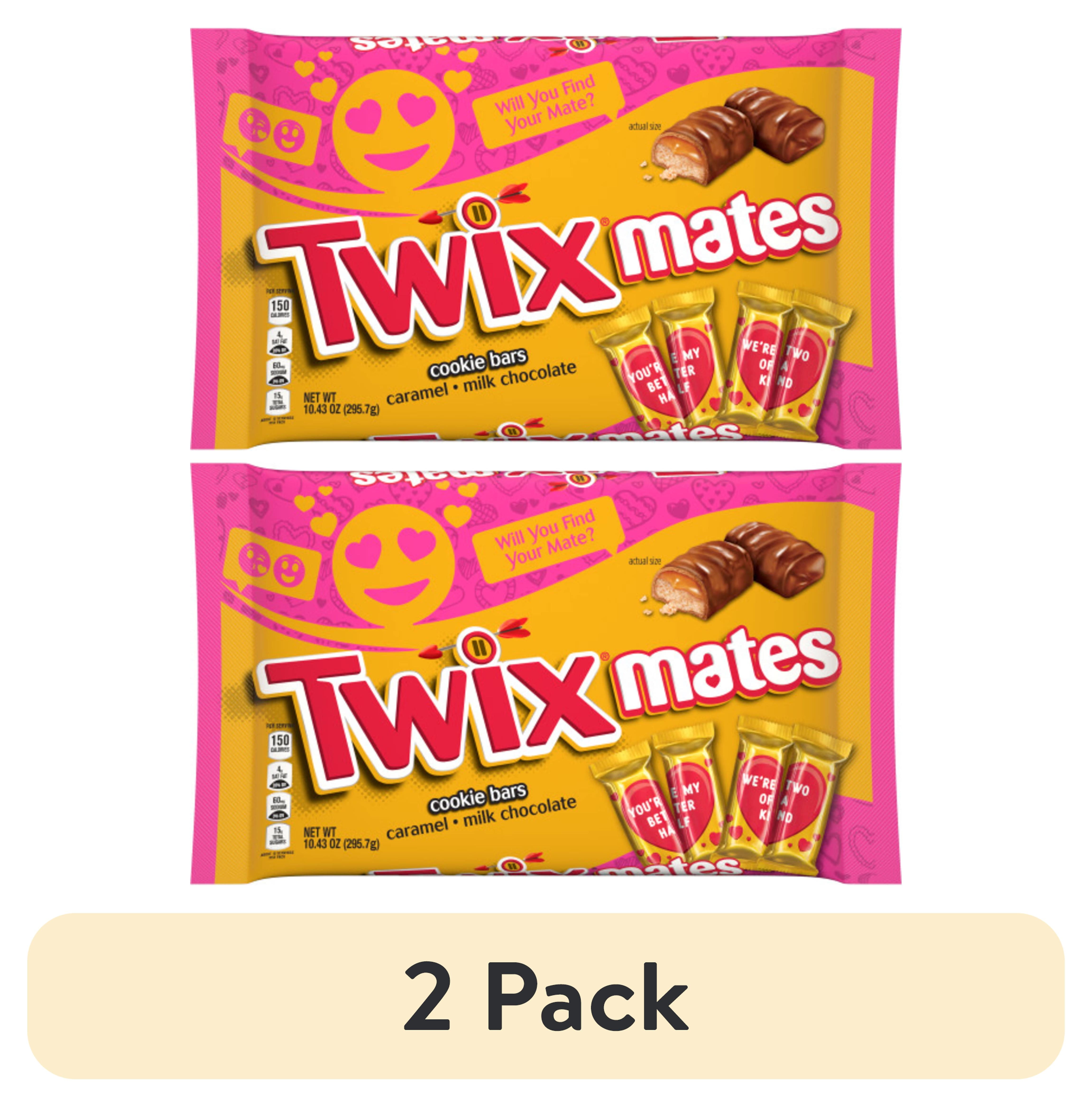 (2 pack) TWIX Mates Chocolate Cookie Valentine's Day Chocolate Candy ...