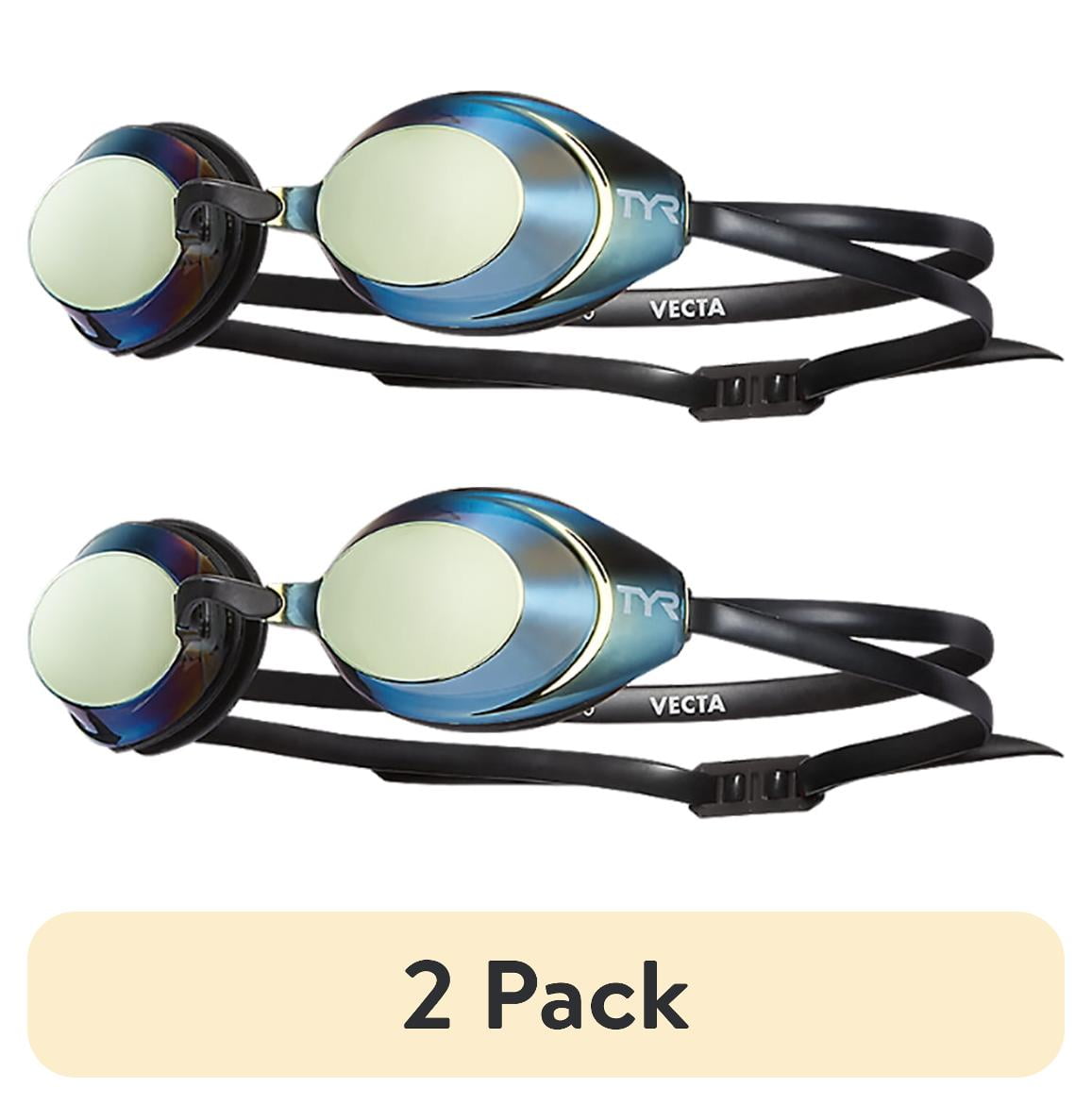 (2 pack) TYR Adult Fit Vecta Mirrored Goggle - Walmart.com