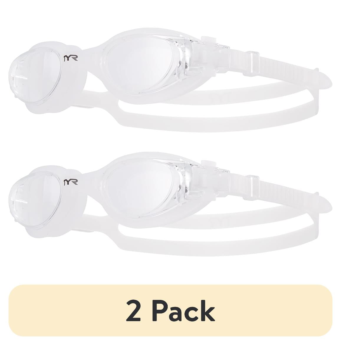 (2 pack) TYR Adult Fit Vesi Non-Mirrored Swim Goggle - Clear - Walmart.com