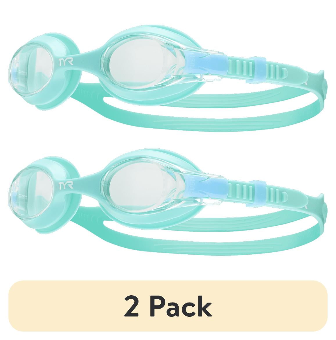 (2 pack) TYR Youth Fit Swimple Non-Mirrored Swim Goggle - Clear ...
