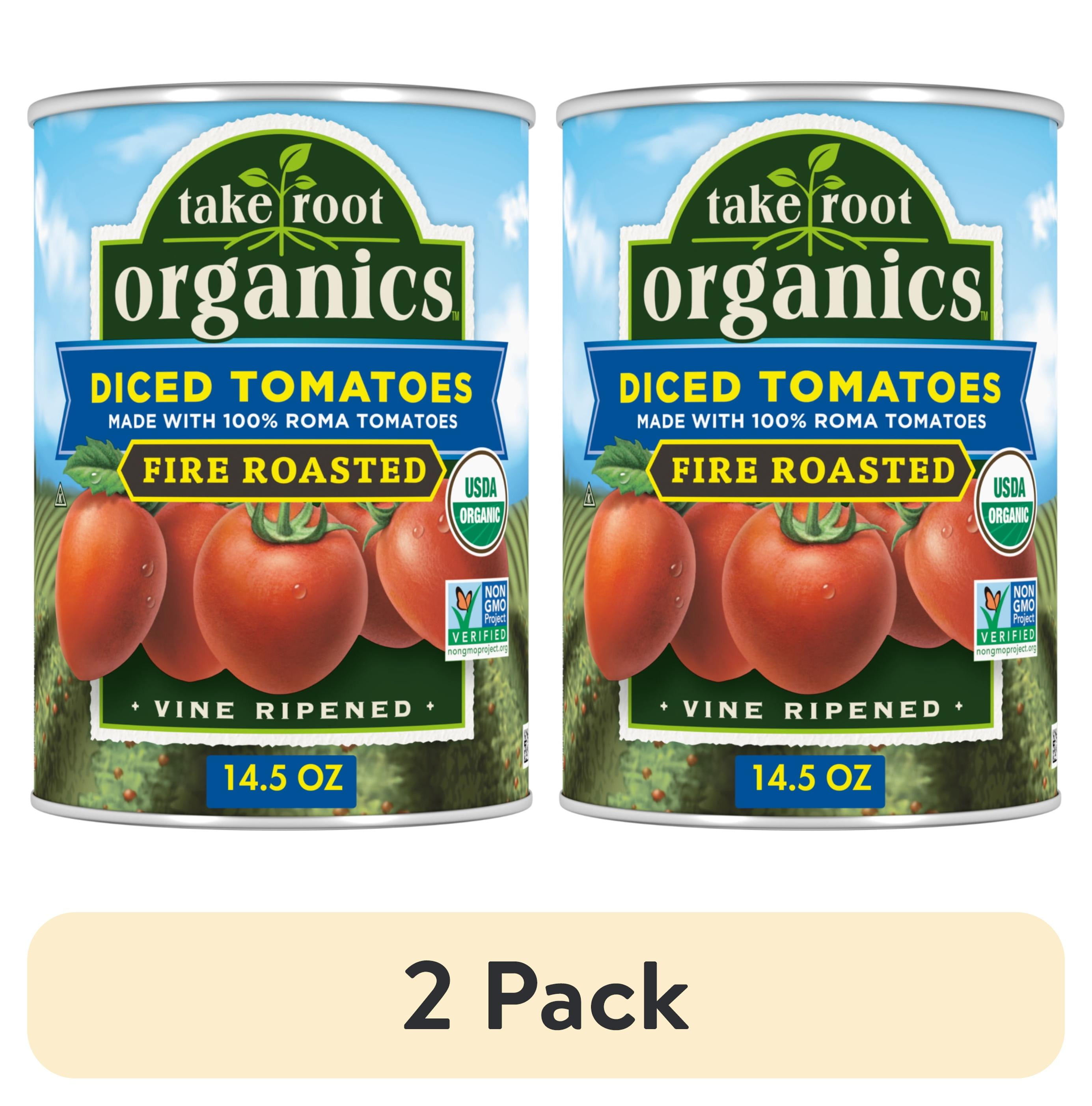 (2 pack) Take Root Organics Organic Fire Roasted Diced Tomatoes, 14.5 ...
