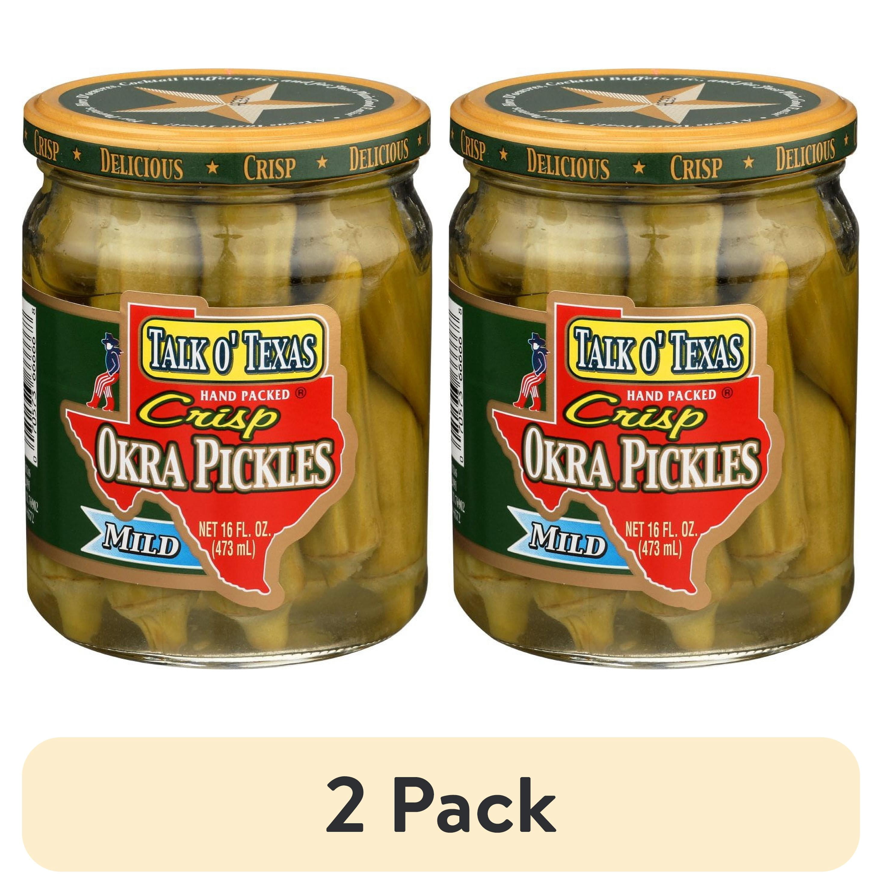 (2 pack) Talk O Texas Okra Pickled Mild - Walmart.com
