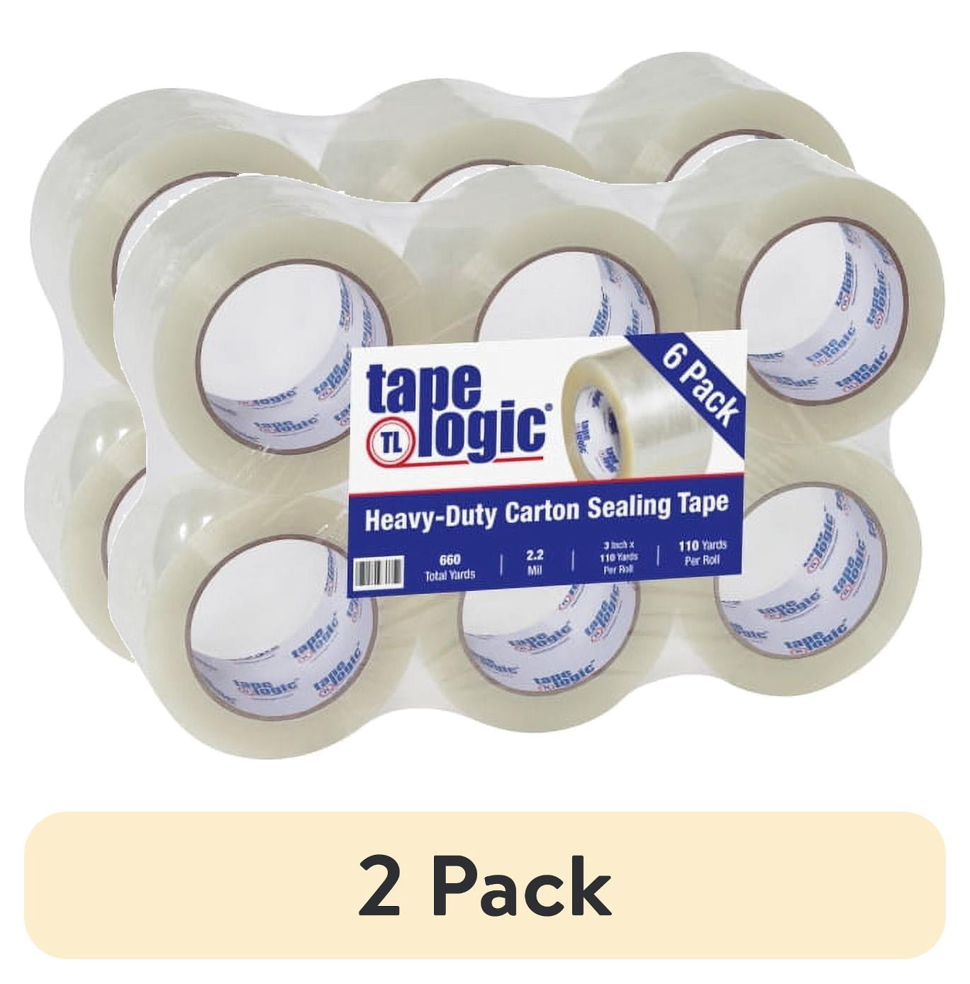 (2 pack) Tape Logic T9058006PK 3 in. x 110 yards Clear No.800 Economy ...