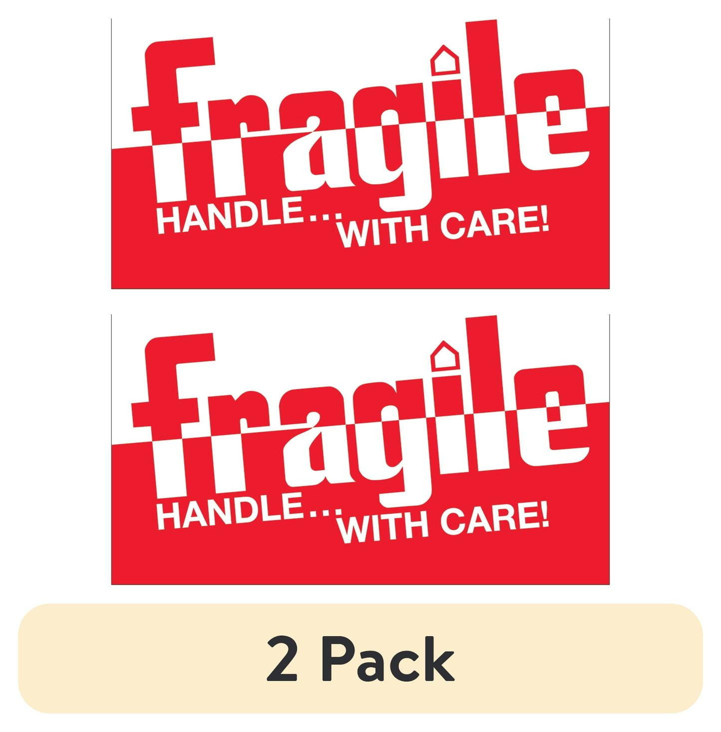 (2 pack) Tape Logic Label,Fragile HWC,3x5" DL1160 - Walmart.com