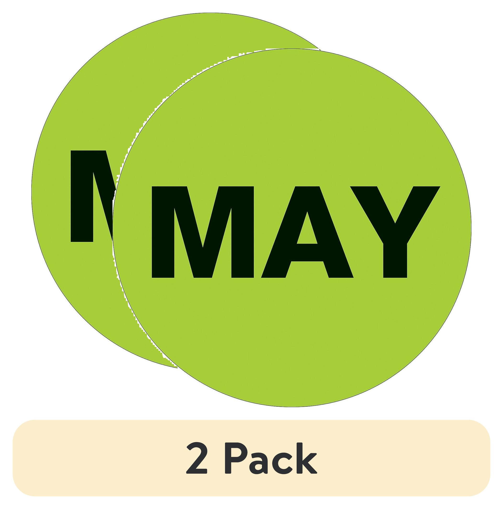 (2 pack) Tape Logic Label,Month,MAY,1" Circle DL6727 - Walmart.com