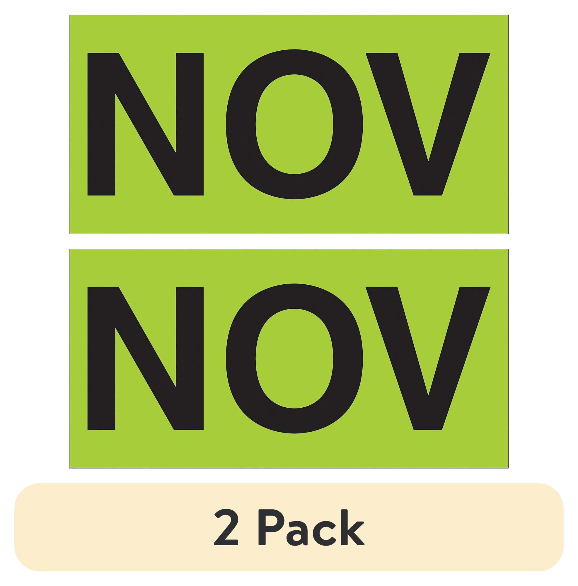 (2 pack) Tape Logic Label,Month,NOV,3x6" DL6912 - Walmart Business Supplies