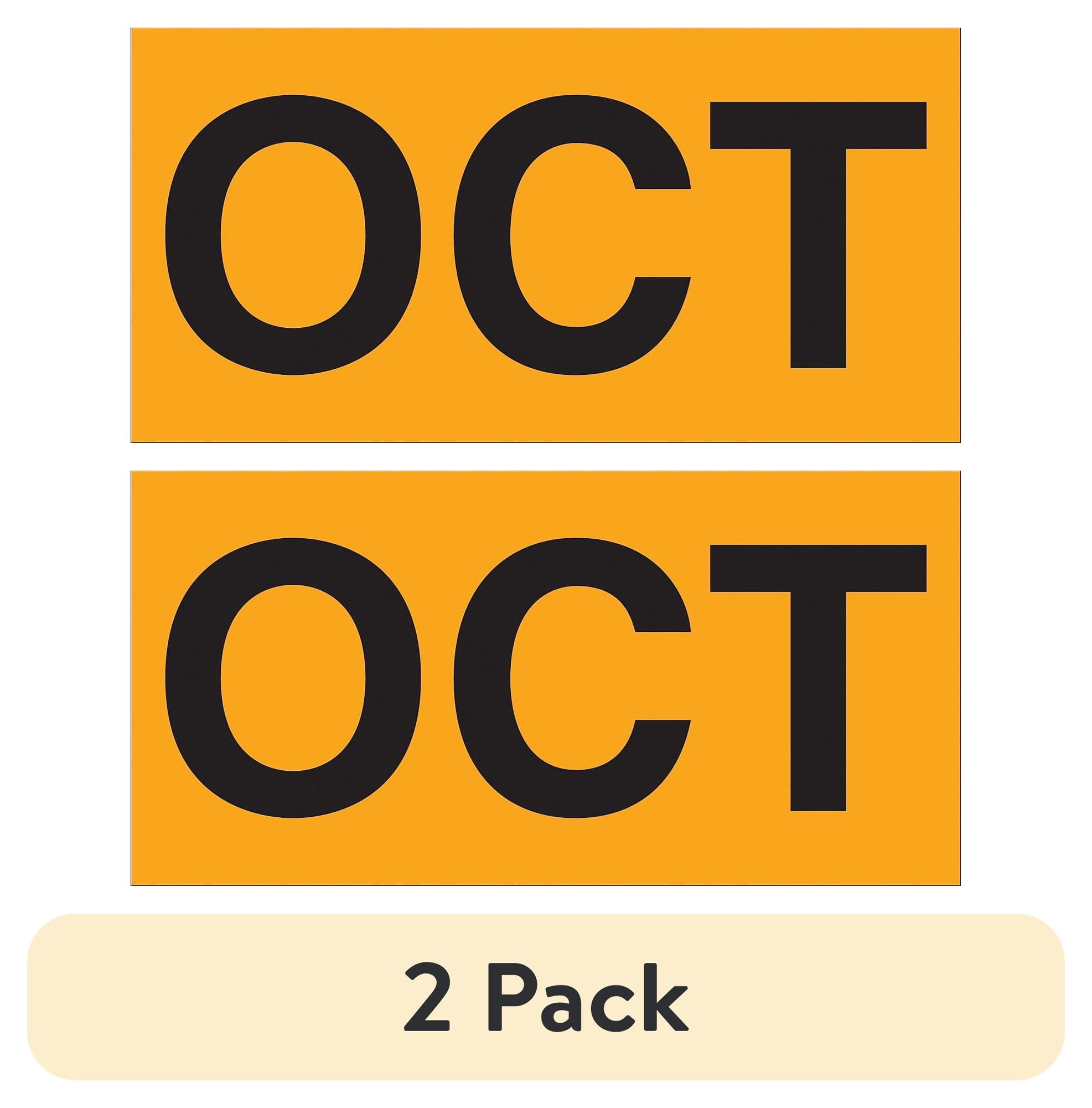 (2 pack) Tape Logic Label,Month,OCT,2x3" DL6881 - Walmart.com