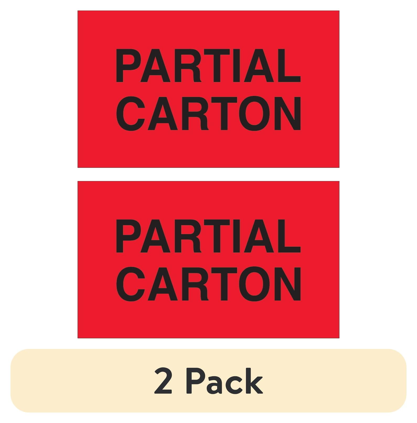 (2 pack) Tape Logic Label,Partial Carton,3x4" DL1760 - Walmart.com