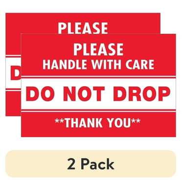 Tape Logic DL1073 2 x 3 in. - Caution - Heavy End Fluorescent Red ...