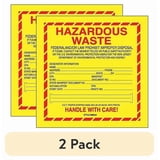 (2 pack) Box Partners Labels,Hazardous Waste-New Jersey,6x6,500/RL ...