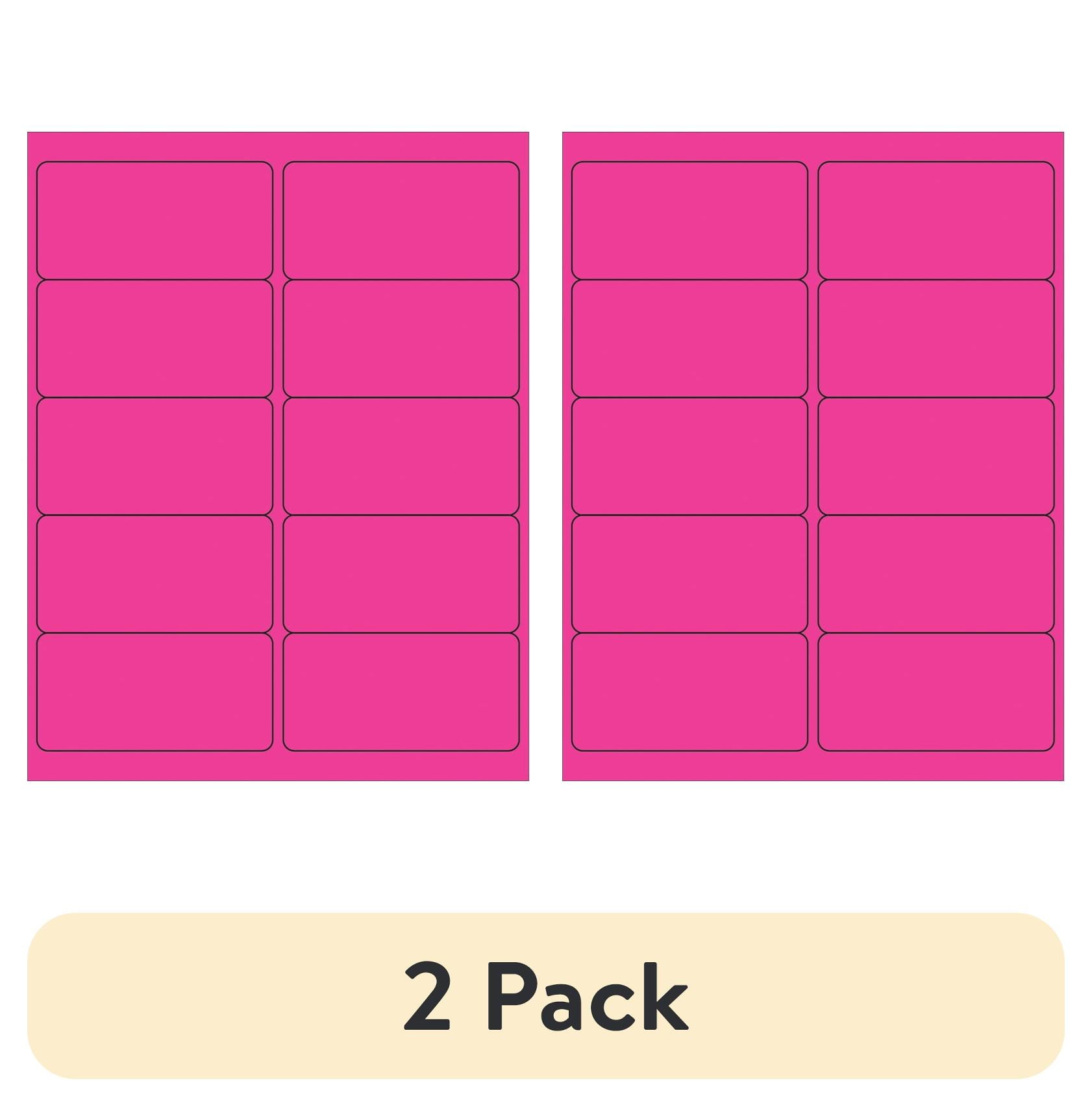 (2 pack) Tape Logic Removable Rectangle Laser Labels 4" x 2 ...