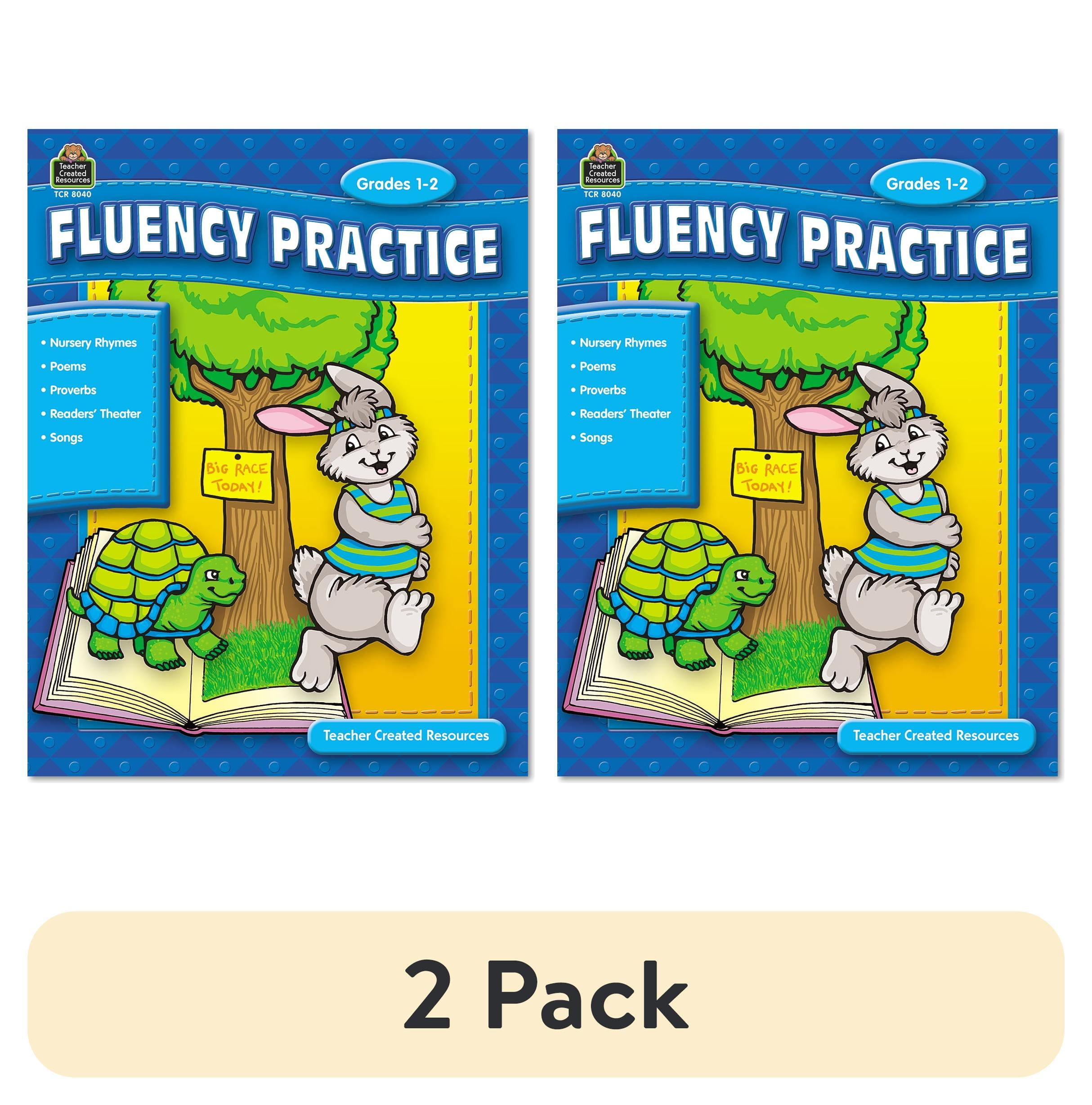 (2 pack) Teacher Created Resources Fluency Practice Set, Three Books ...