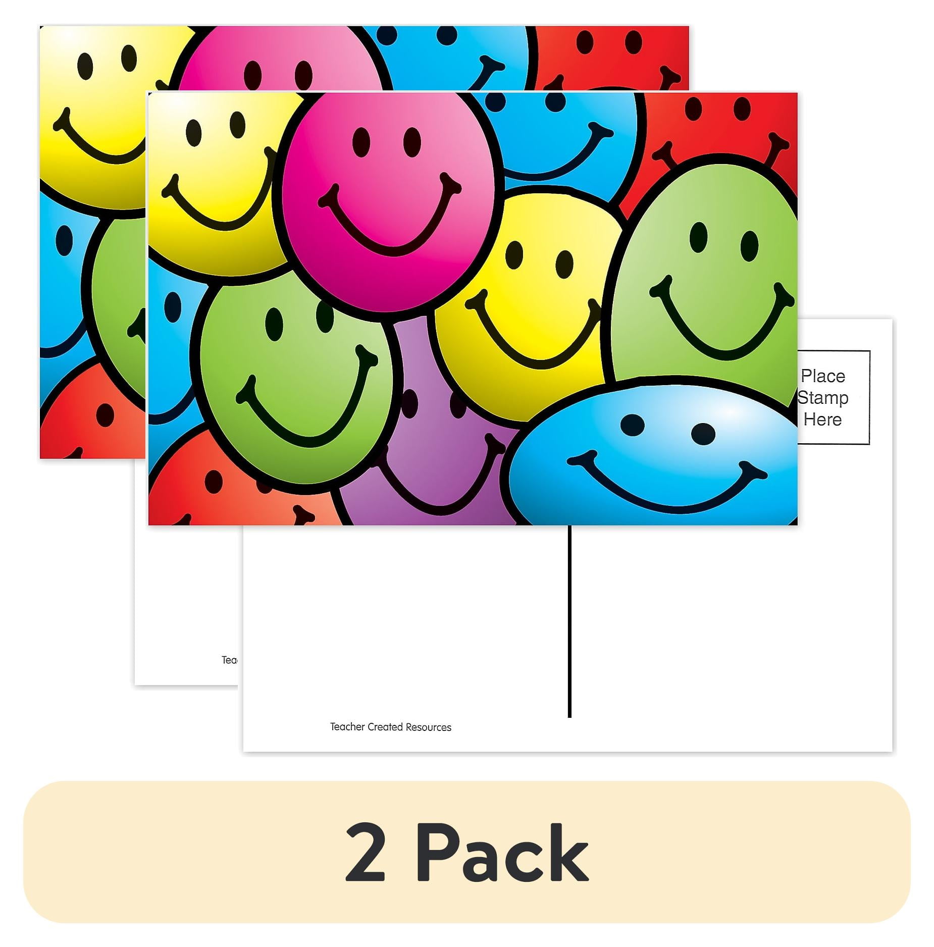 (2 pack) Teacher Created Resources Smiley Faces Smooth Personal ...