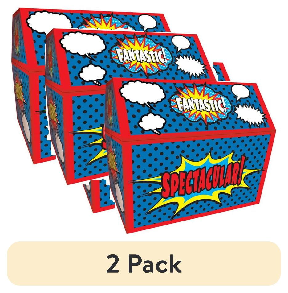 (2 pack) Teacher Created Resources Superhero Chest, Pack of 2 - Walmart.com