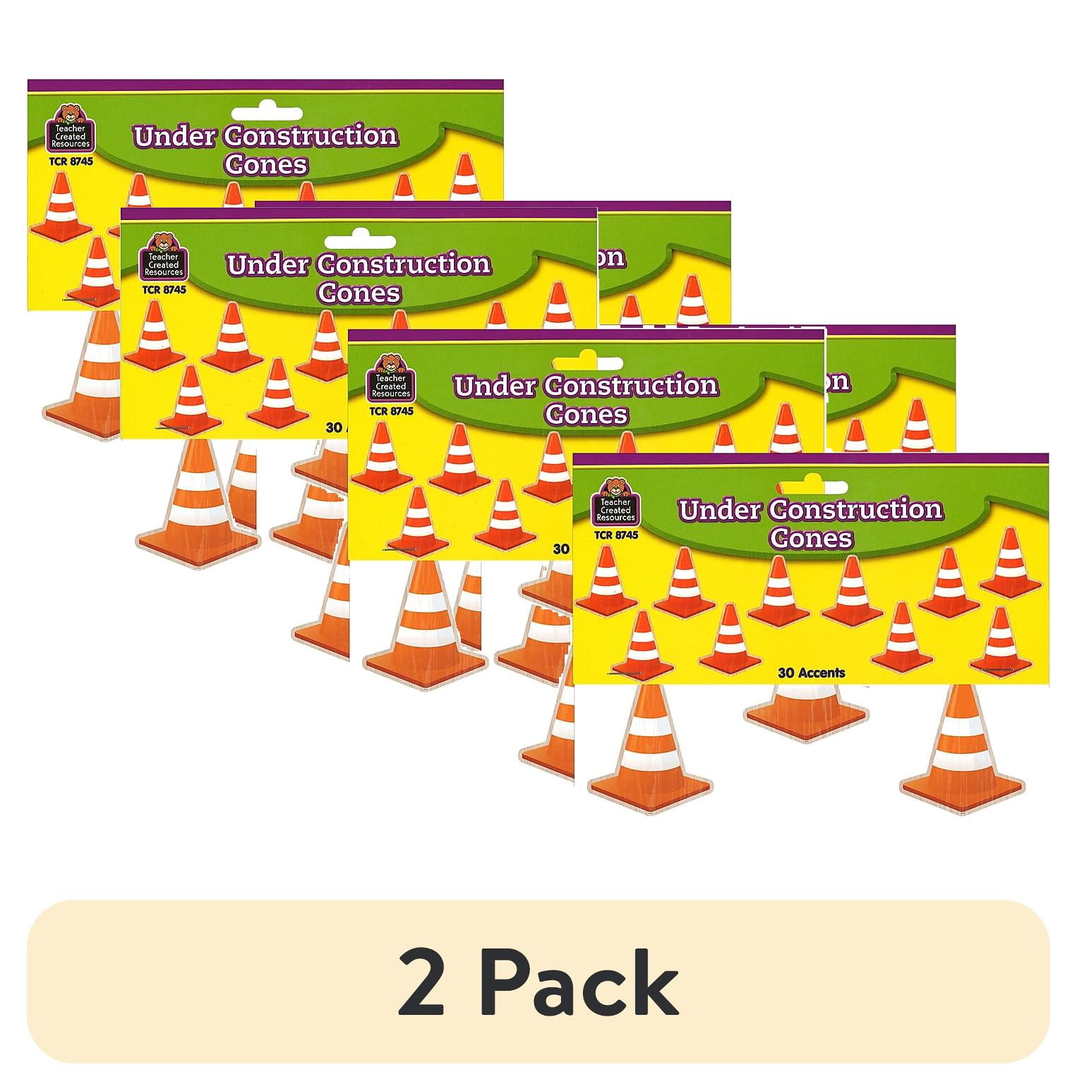(2 pack) Teacher Created Resources Under Construction Cones Accents, 90 ...