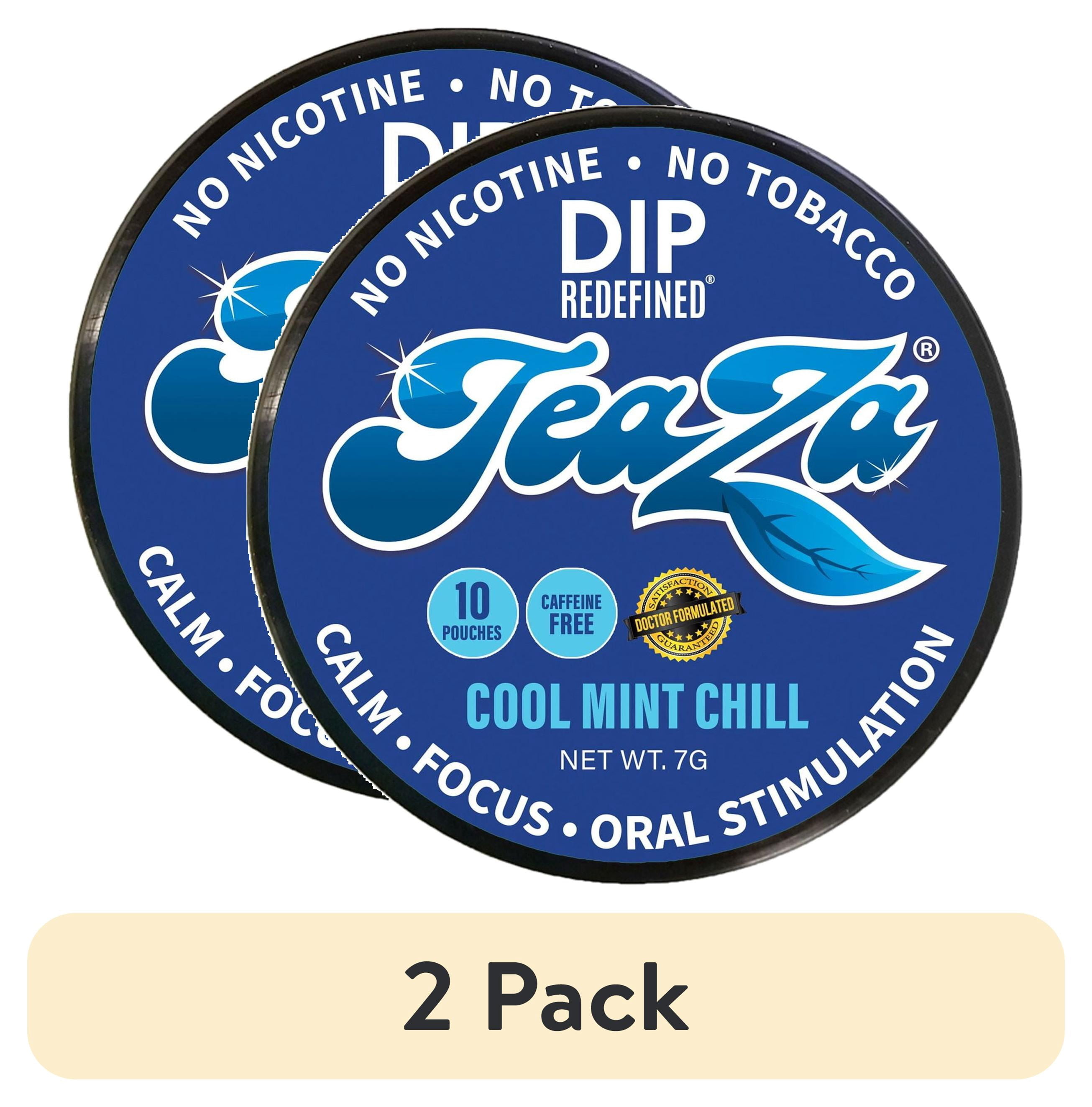 (2 pack) Teaza Herbal Energy Pouches Cool Mint Puck, Made From Tea, 1 ...