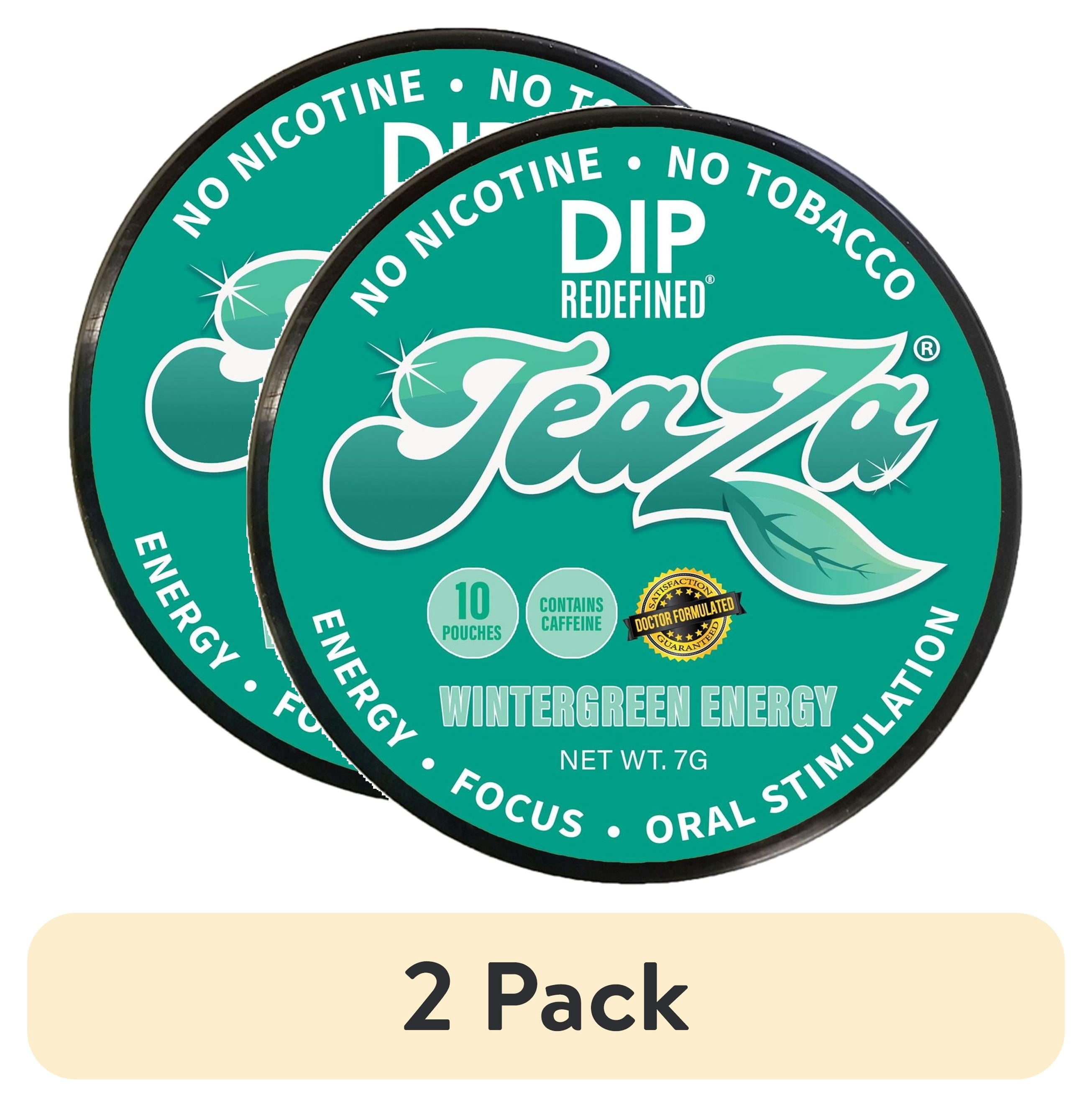(2 pack) Teaza Herbal Energy Pouches Wintergreen Puck, Made From Tea, 1 ...