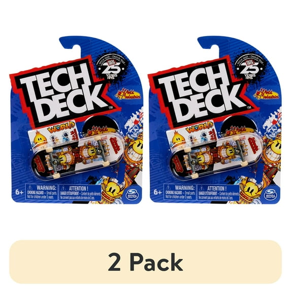 TECH DECK 2 Pack 96mm Fingerboard Mini Skateboard with Graphics and ...