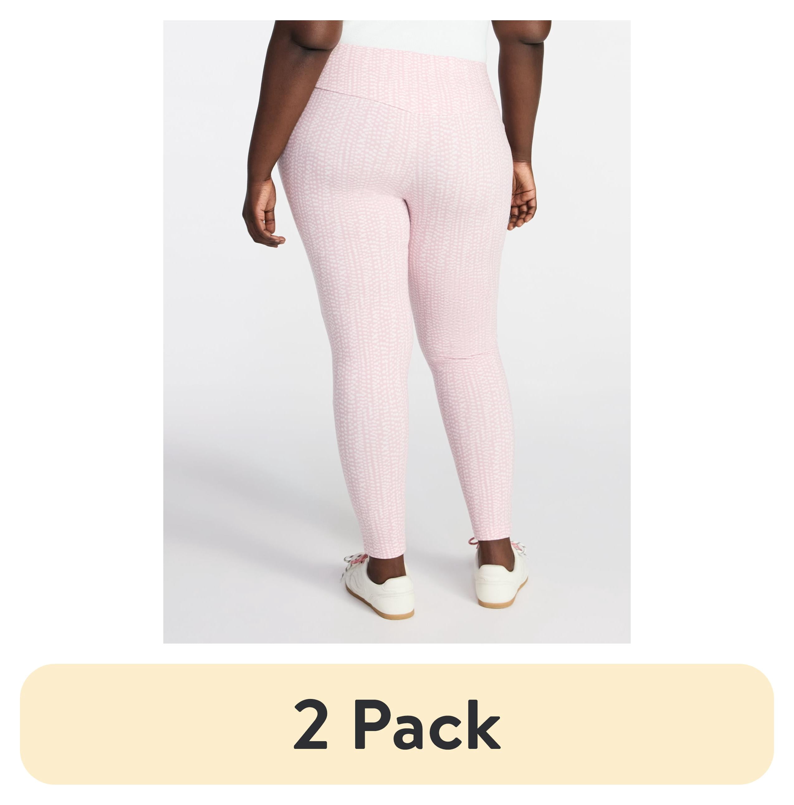 (2 pack) Terra & Sky Women's Plus High Waist Ankle Length Leggings, 27 ...
