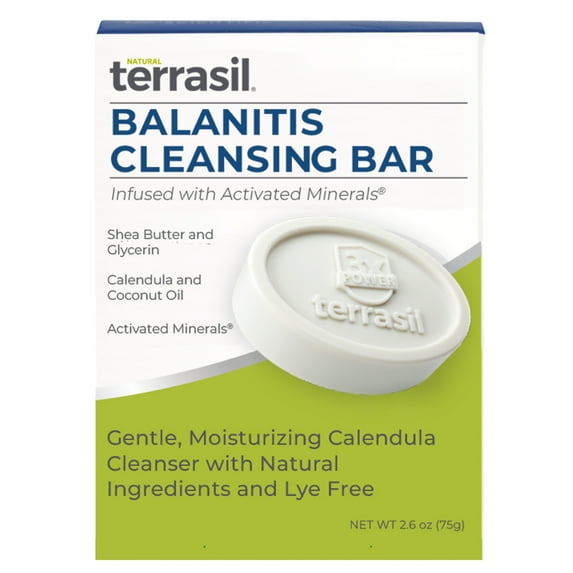 (2 pack) Terrasil Balanitis Soap, Natural Relief of Balanitis Symptoms Irritation & Itch with ...