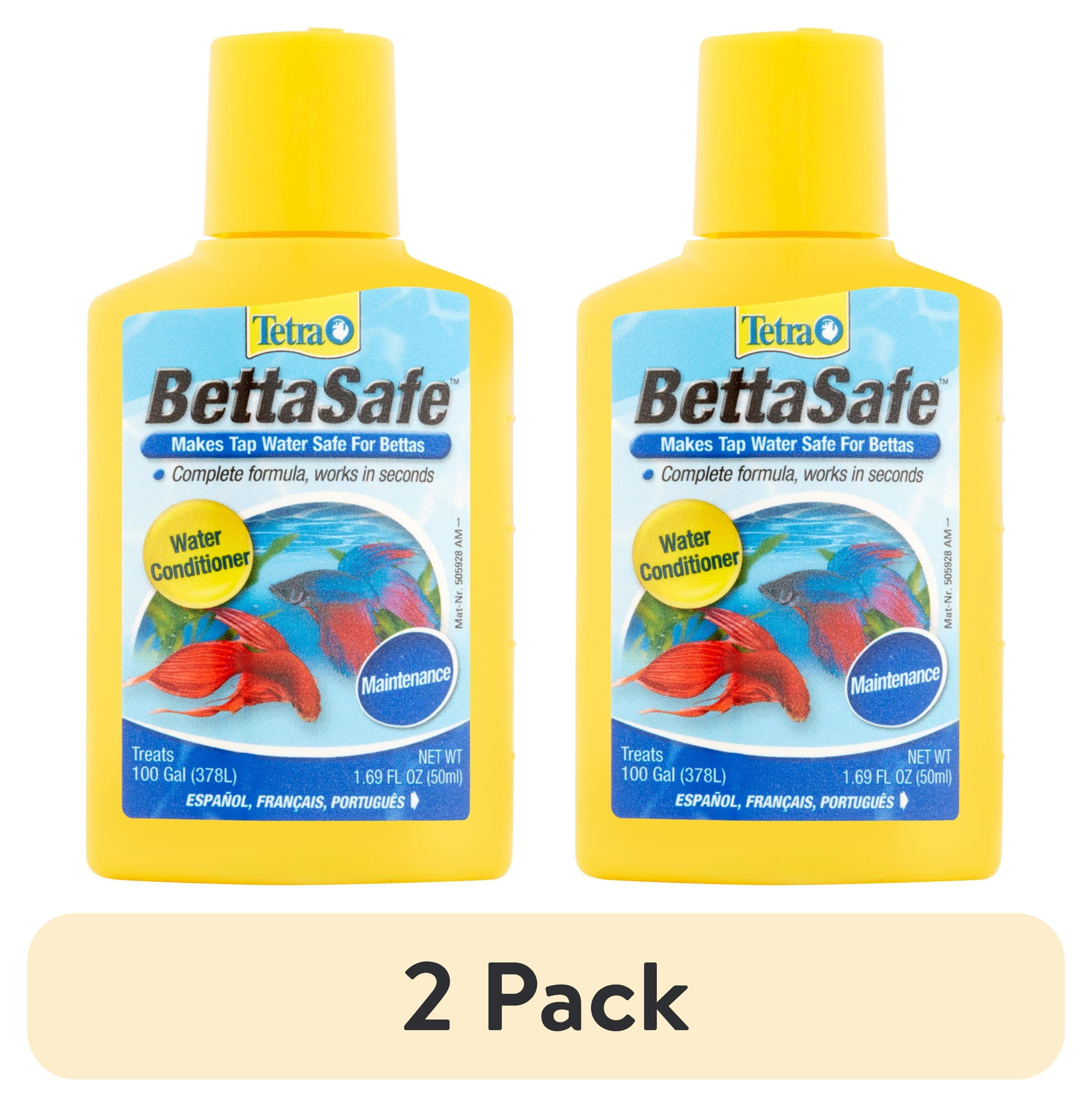 (2 pack) Tetra Betta Safe Fish Tank Water Conditioner, 1.69 oz - Walmart.com