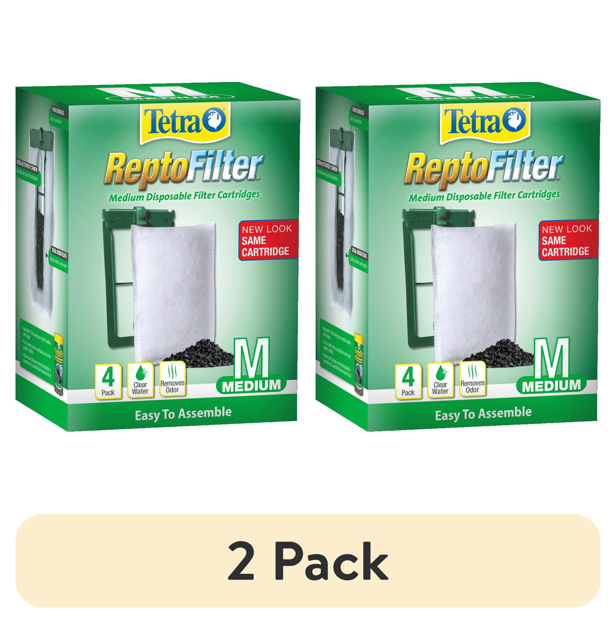 (2 pack) Tetra ReptoFilter Unassembled Disposable Filter Cartridges ...