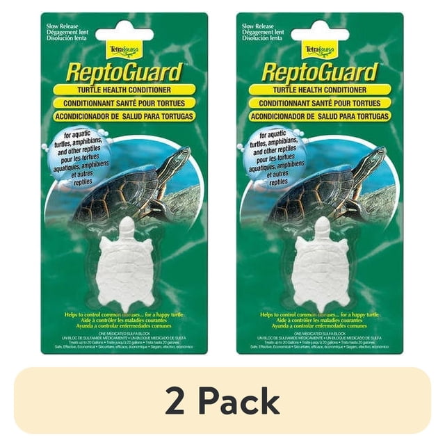 (2 pack) TetraFauna ReptoGuard Turtle Health Conditioner Block, Slow ...