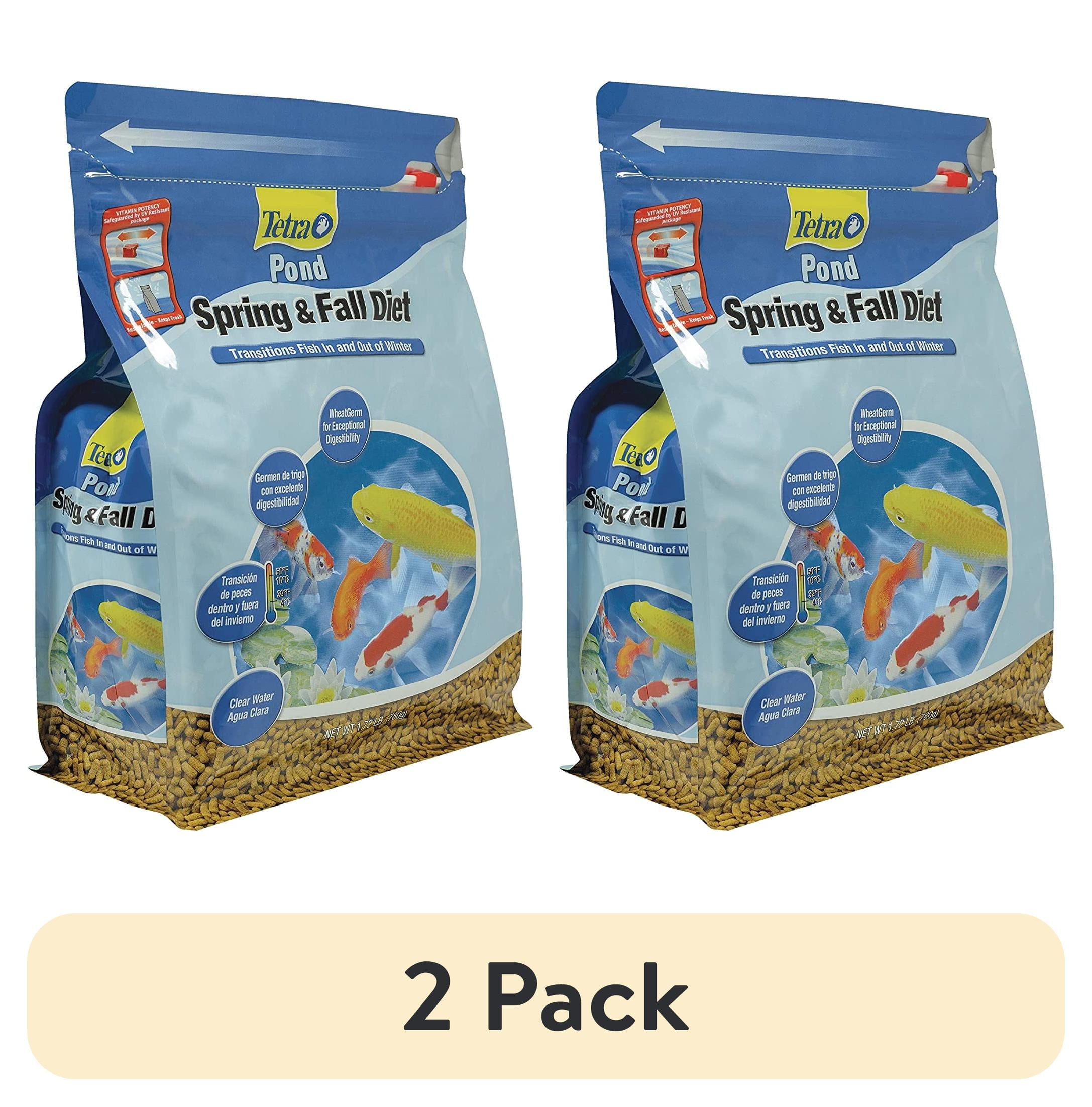 (2 pack) TetraPond Spring And Fall Diet 1.72 Pounds, Pond Fish Food ...