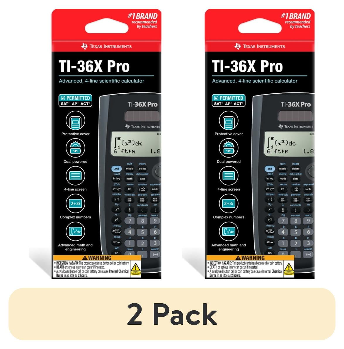 (2 pack) Texas Instruments TI-36X Pro Scientific Calculator - Walmart.com