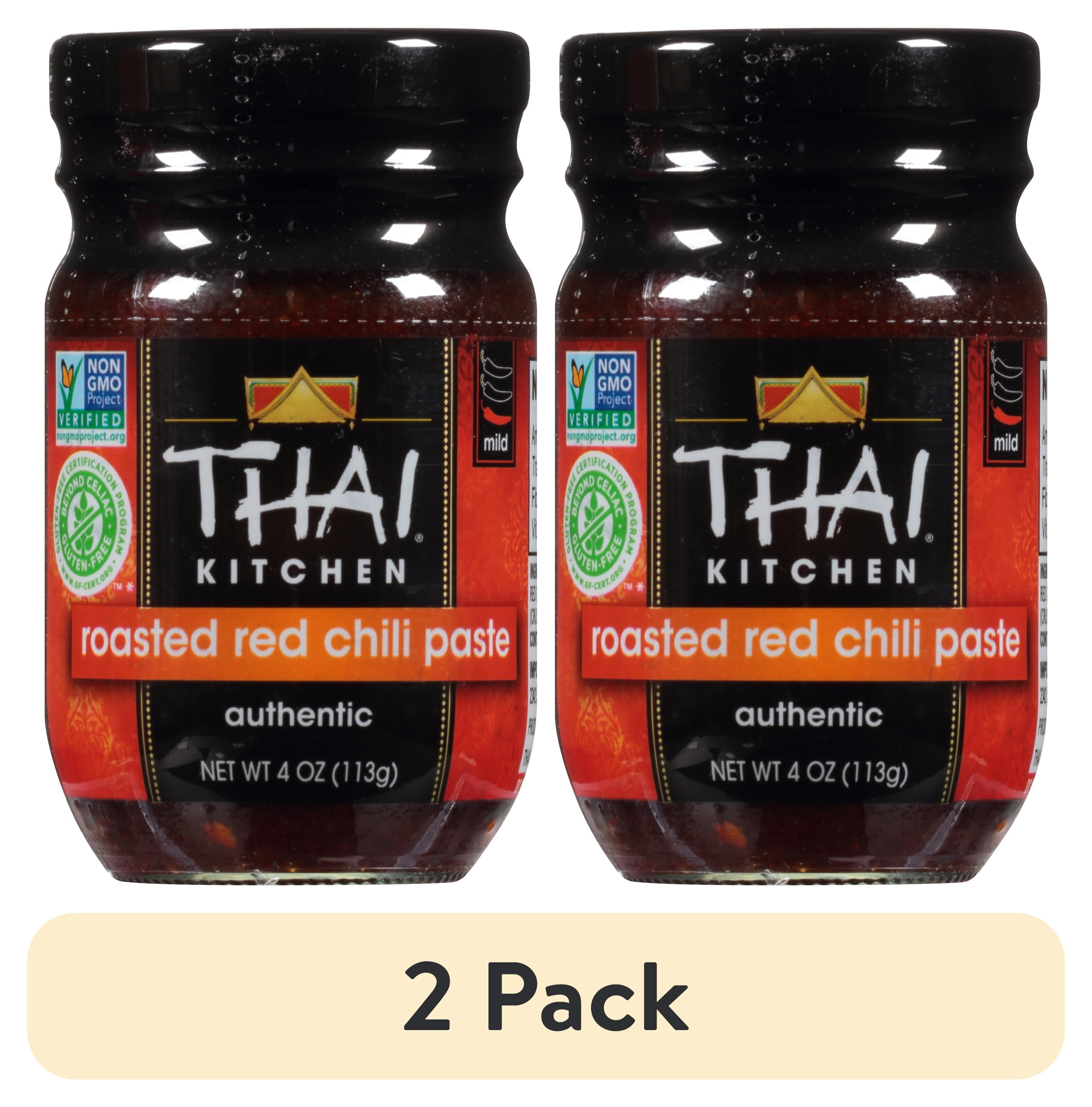 (2 pack) Thai Kitchen Gluten Free Roasted Red Chili Paste, 4 oz ...