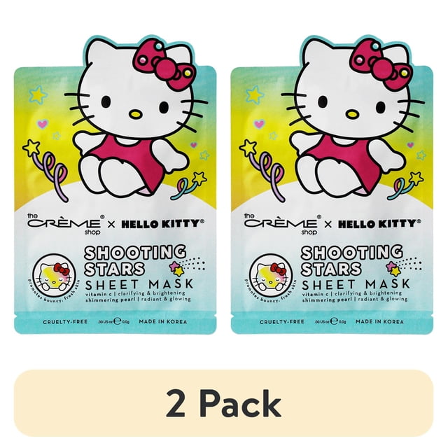(2 pack) The Crème Shop X Hello Kitty Shooting Stars Sheet Mask ...