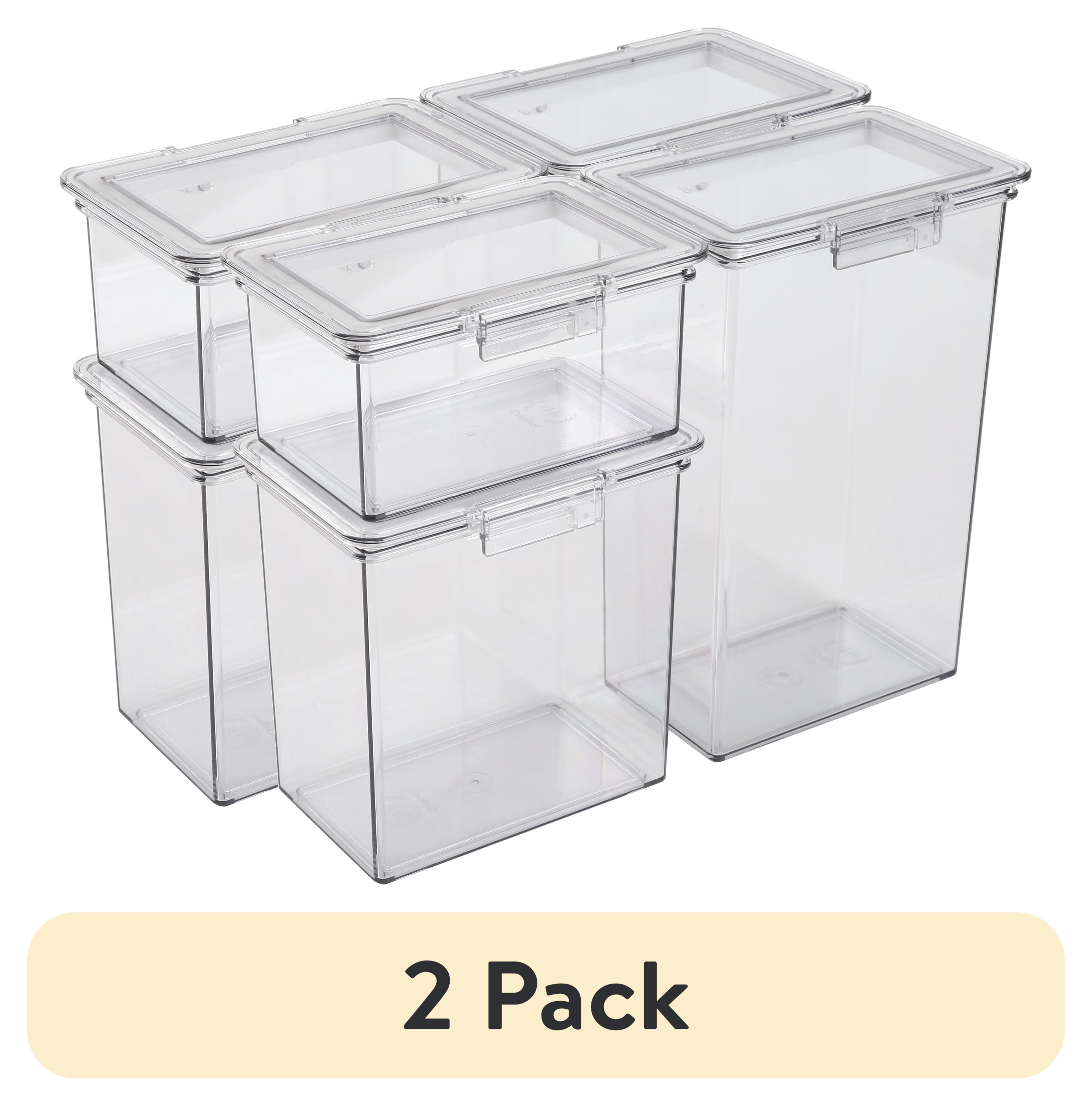 (2 pack) The Home Edit 3-Piece Canister Edit Food Organizer and Storage ...